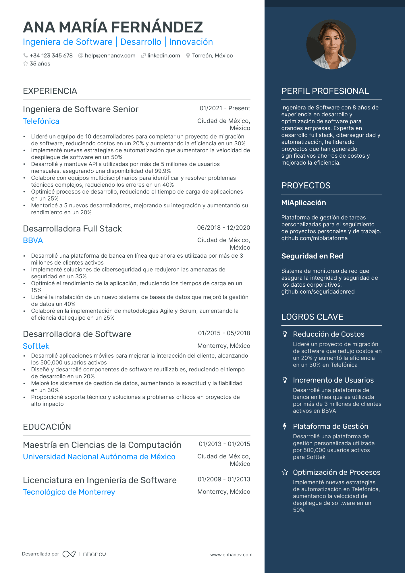 CV Ejemplos: +80 Currículum Vitae Hechos y Para Descargar
