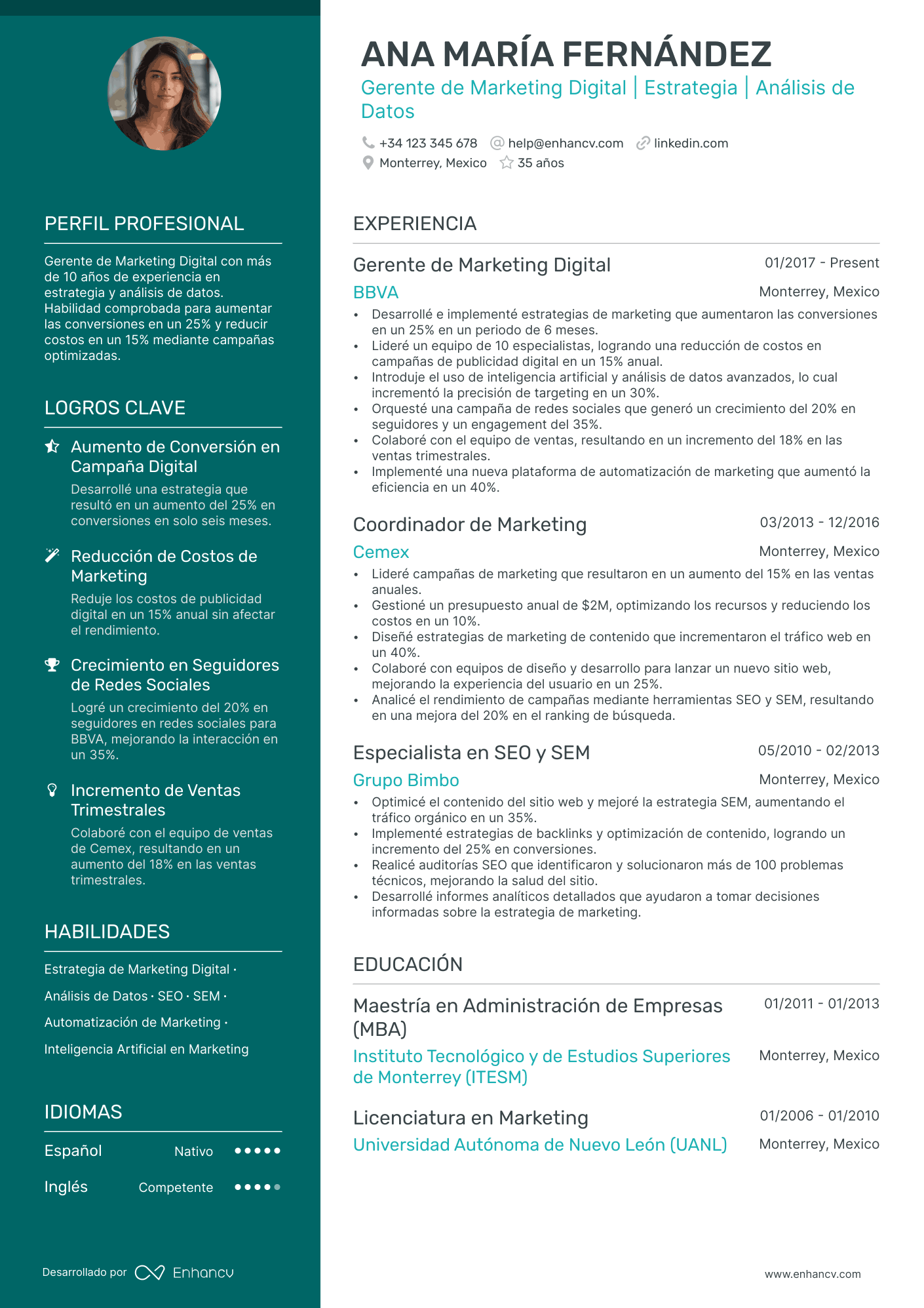 CV Ejemplos: +80 Currículum Vitae Hechos y Para Descargar
