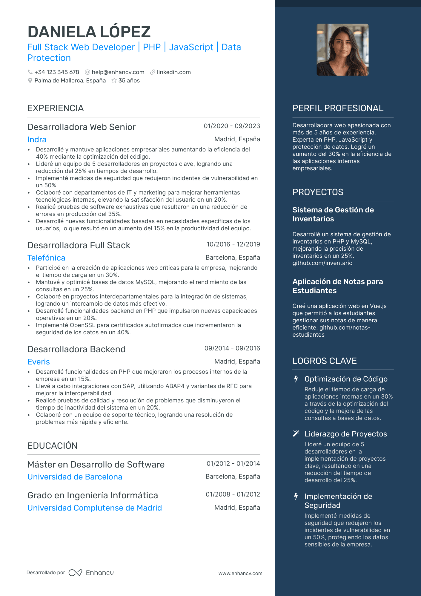 CV Ejemplos: +80 Currículum Vitae Hechos y Para Descargar