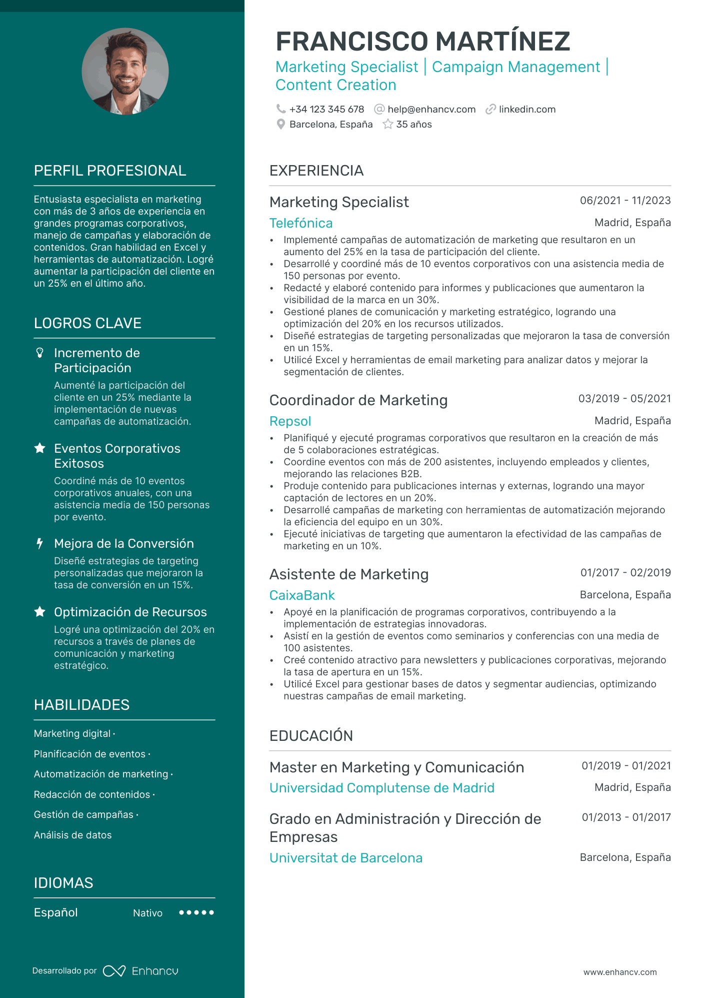 CV Ejemplos: +80 Currículum Vitae Hechos y Para Descargar