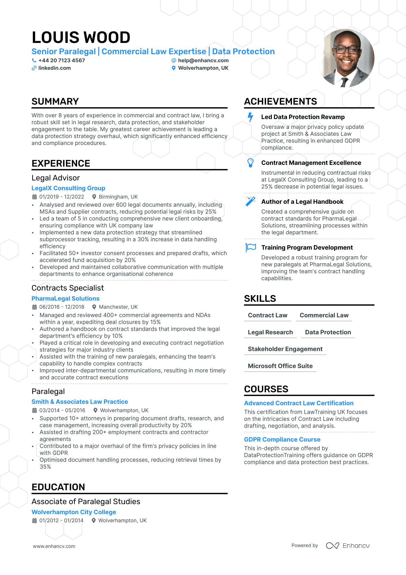 Paralegal CV Examples & Guide for 2024