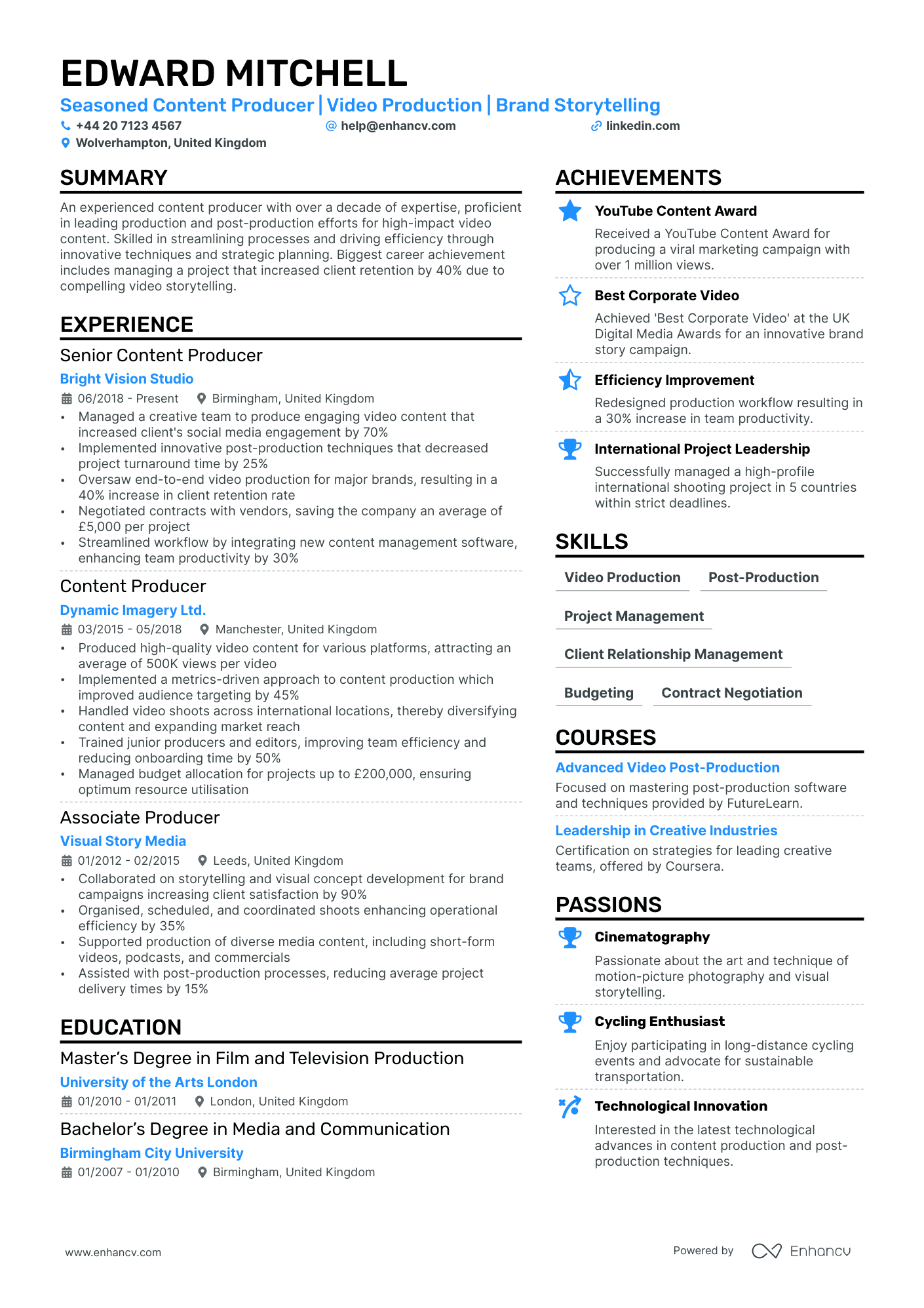 Advertising CV Examples & Guide for 2024
