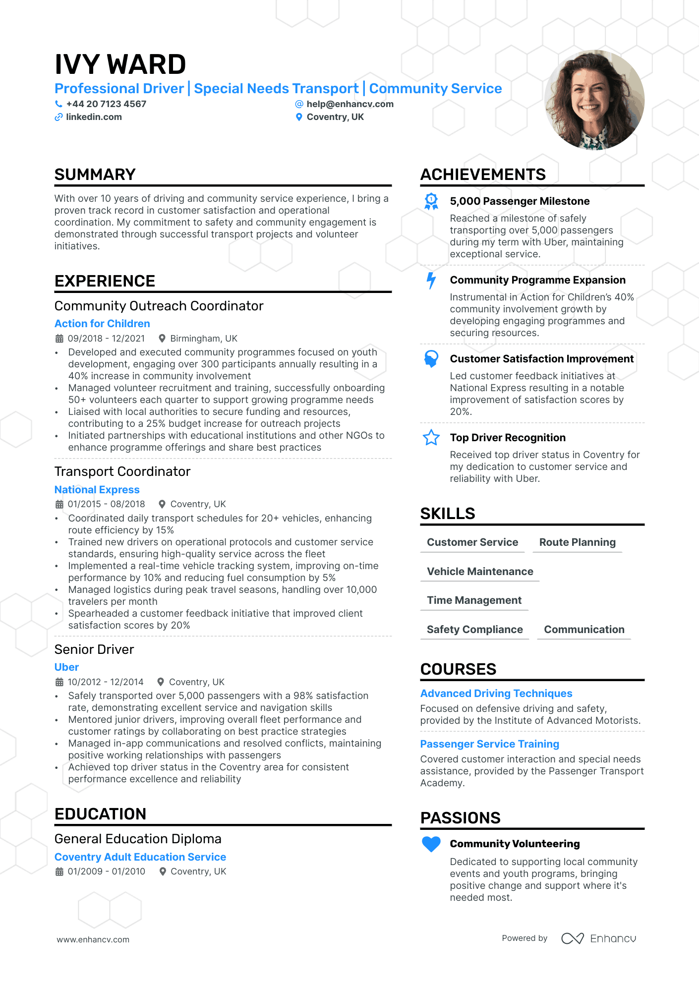Driver CV Examples & Guide for 2024