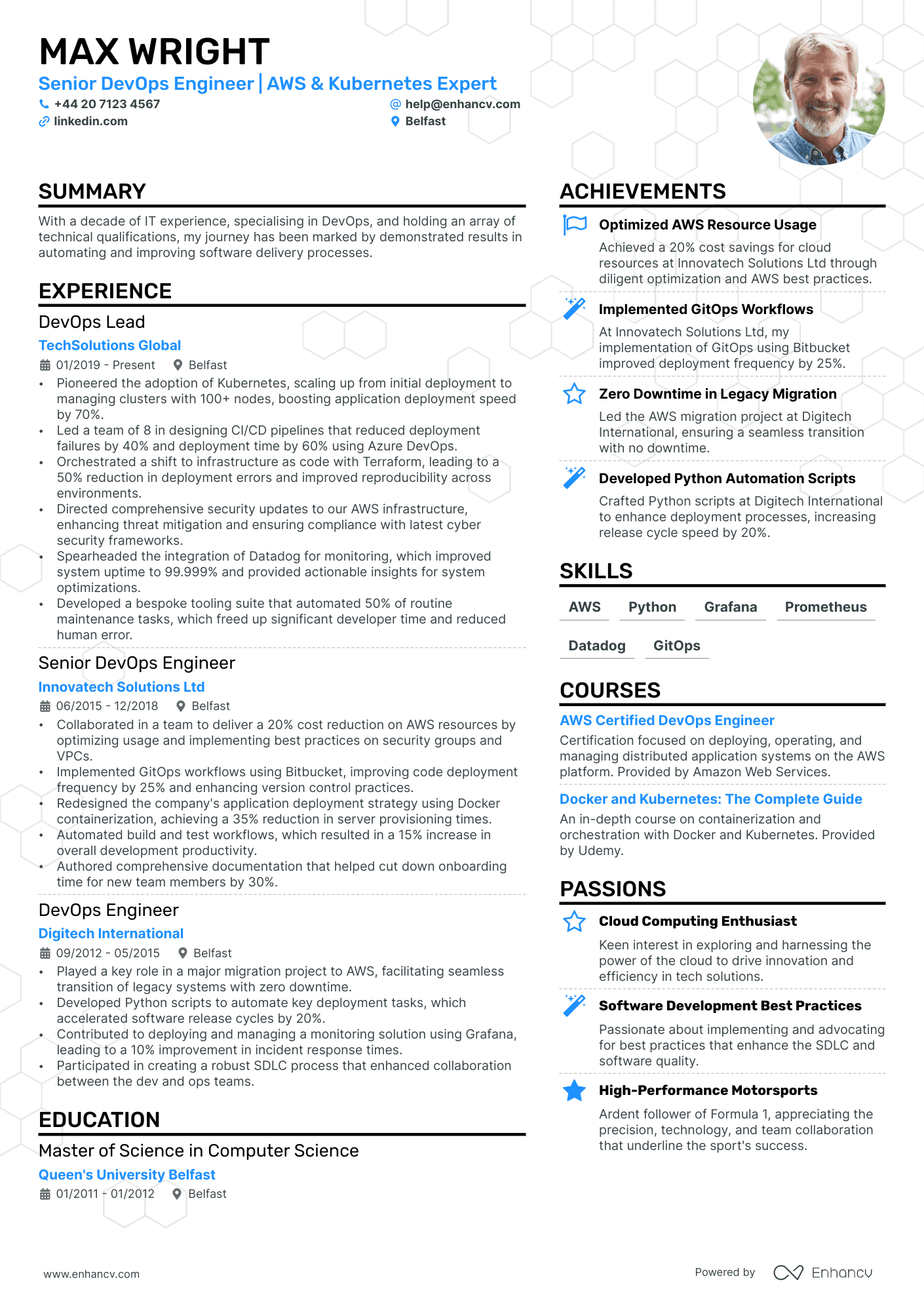 Devops Engineer CV Examples & Guide for 2024