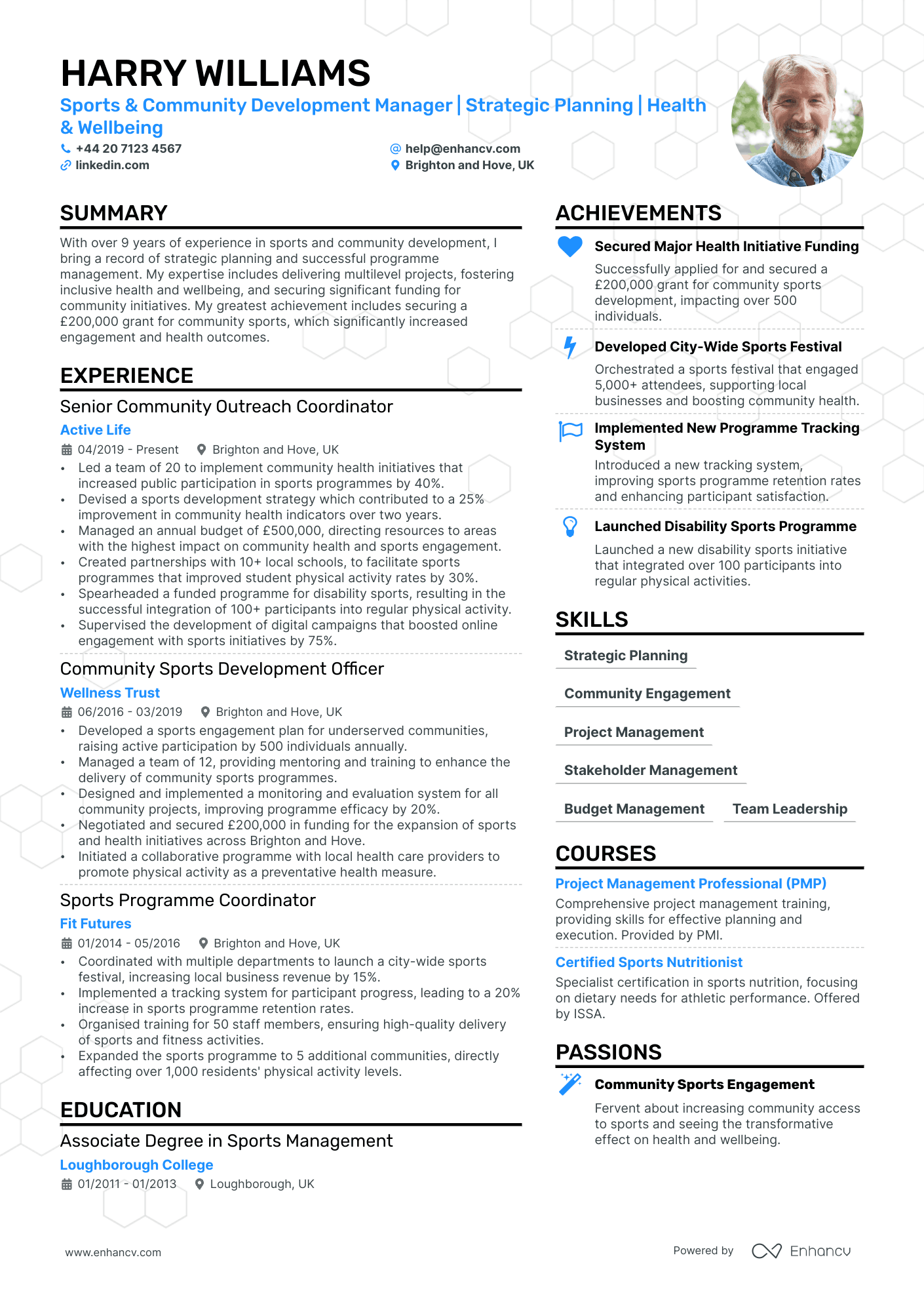 Sports CV Examples & Guide for 2024