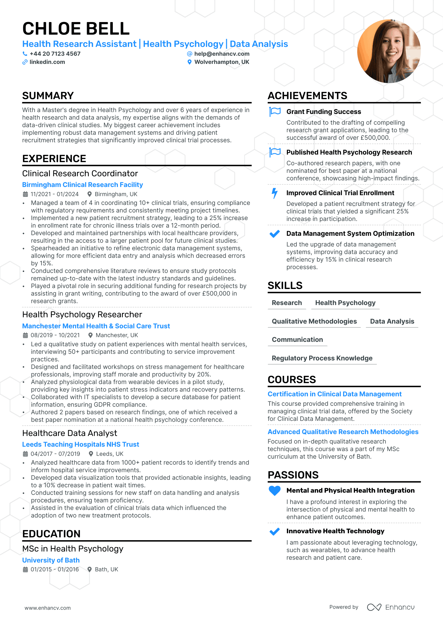 Research Assistant CV Examples & Guide for 2024