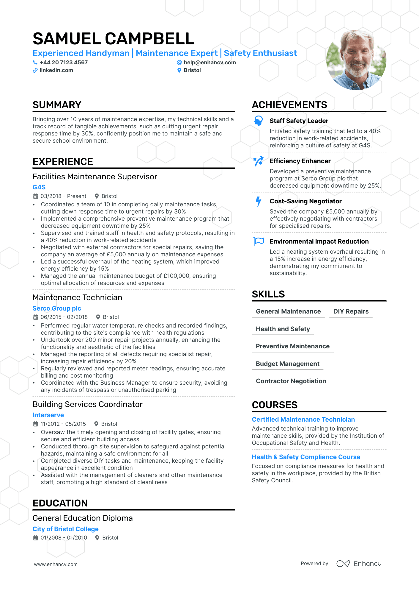 Handyman CV Examples & Guide for 2024