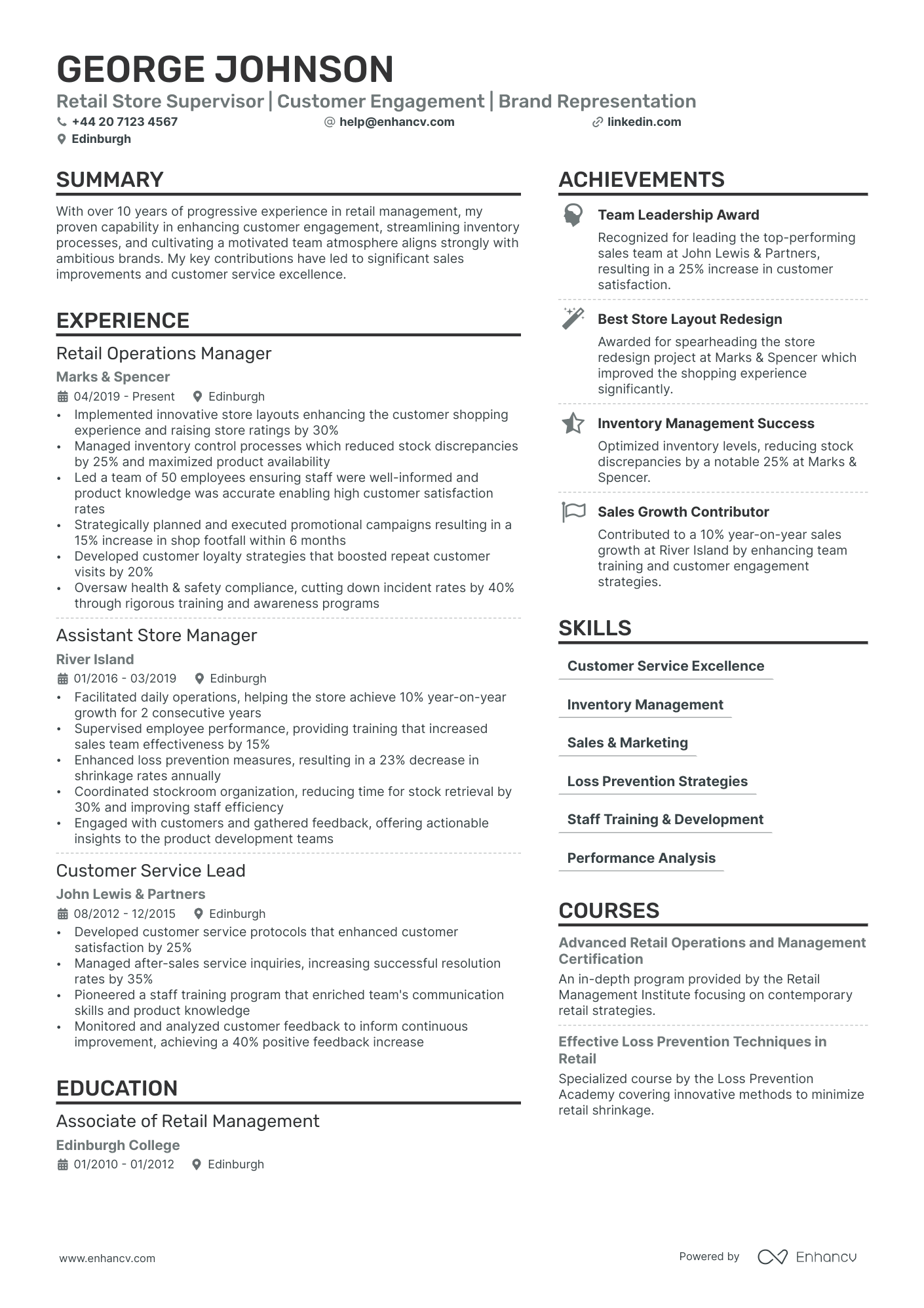 Sales Assistant CV Examples & Guide for 2024