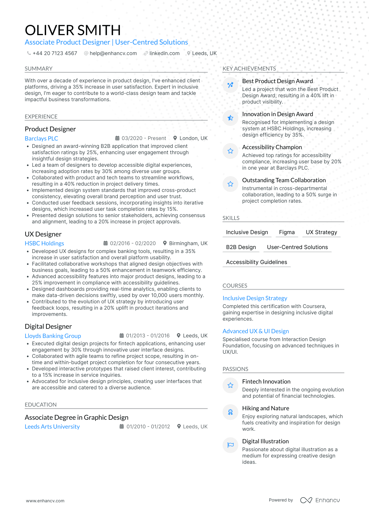 Product Designer CV Examples & Guide for 2026