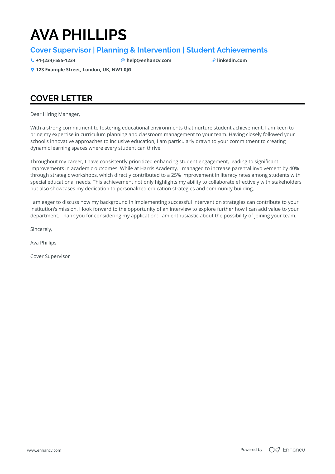 Teacher Assistant Cover Letter Examples & Guide for 2025