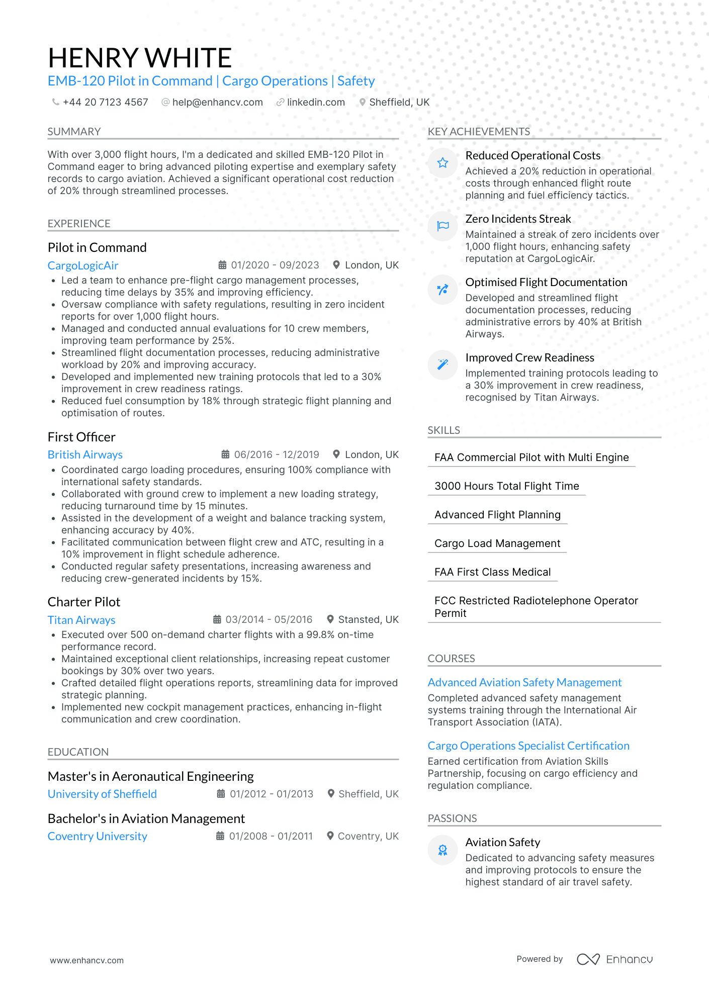 Airline Pilot CV Examples & Guide for 2026