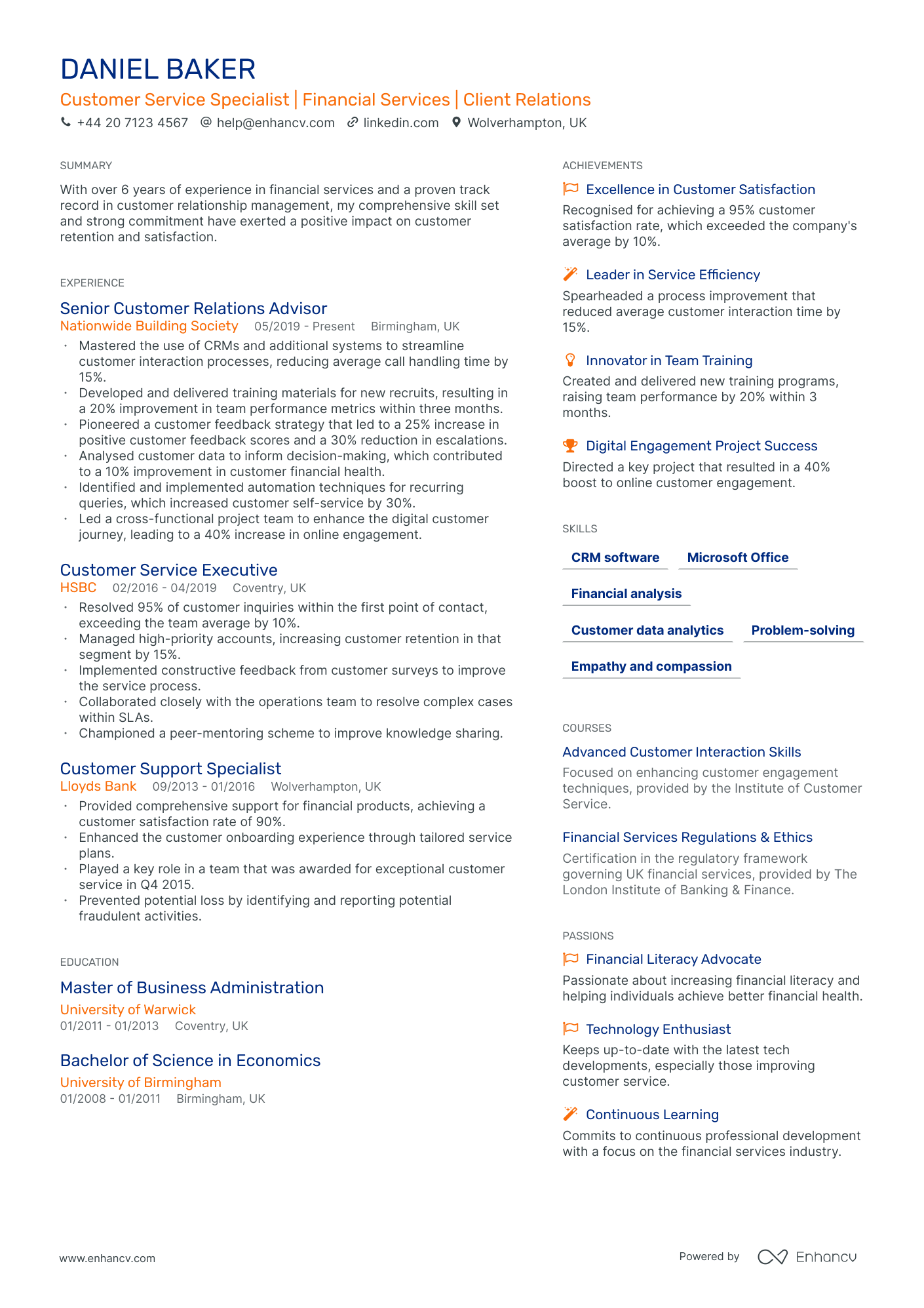 Financial Advisor CV Examples & Guide for 2025