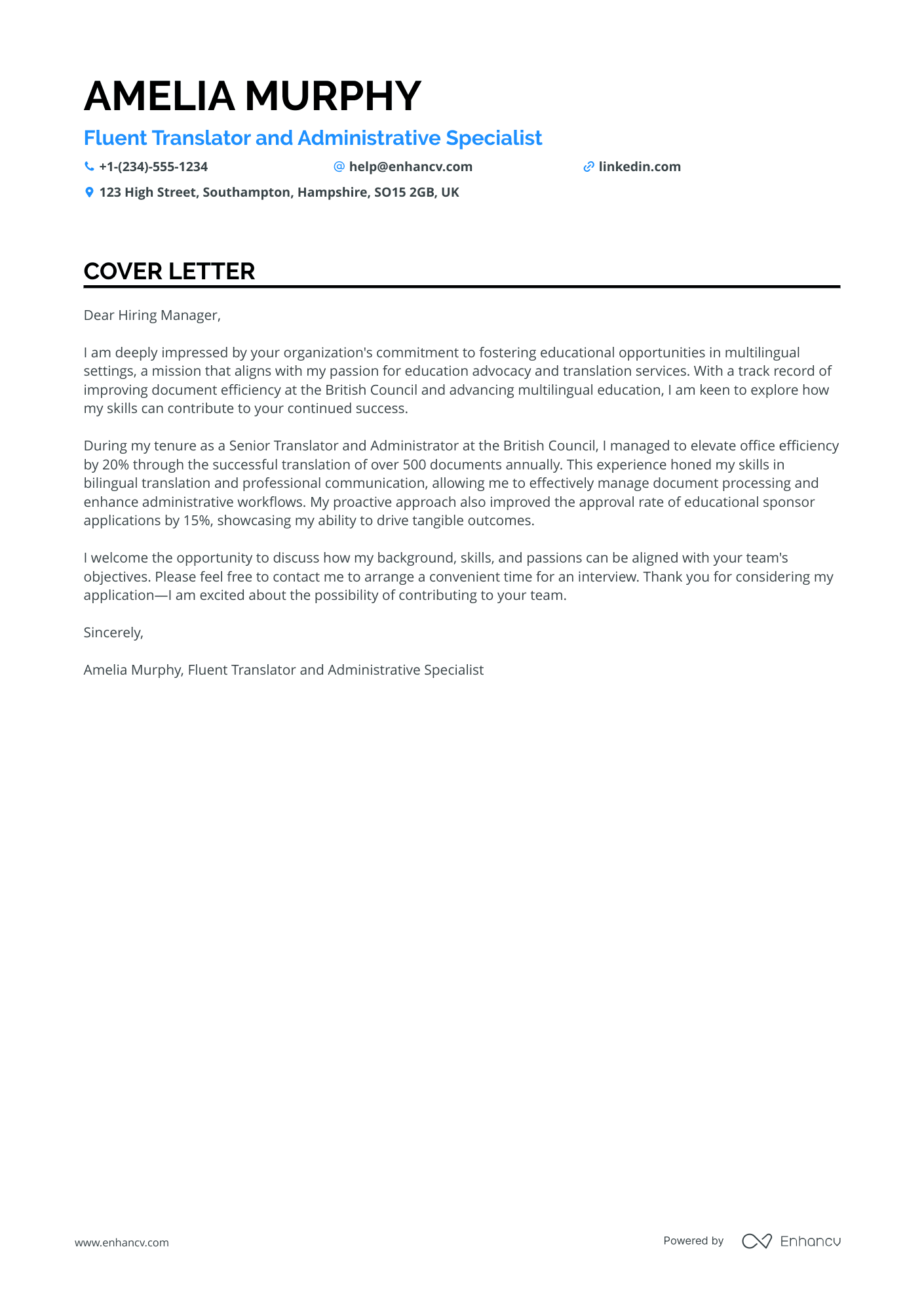 Translator Cover Letter Examples & Guide for 2026