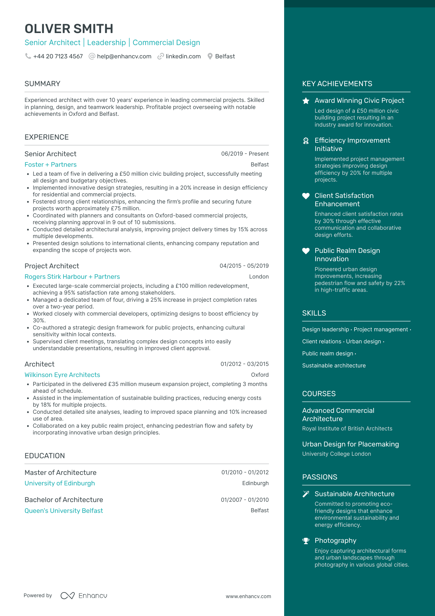 Architect CV Examples & Guide for 2026