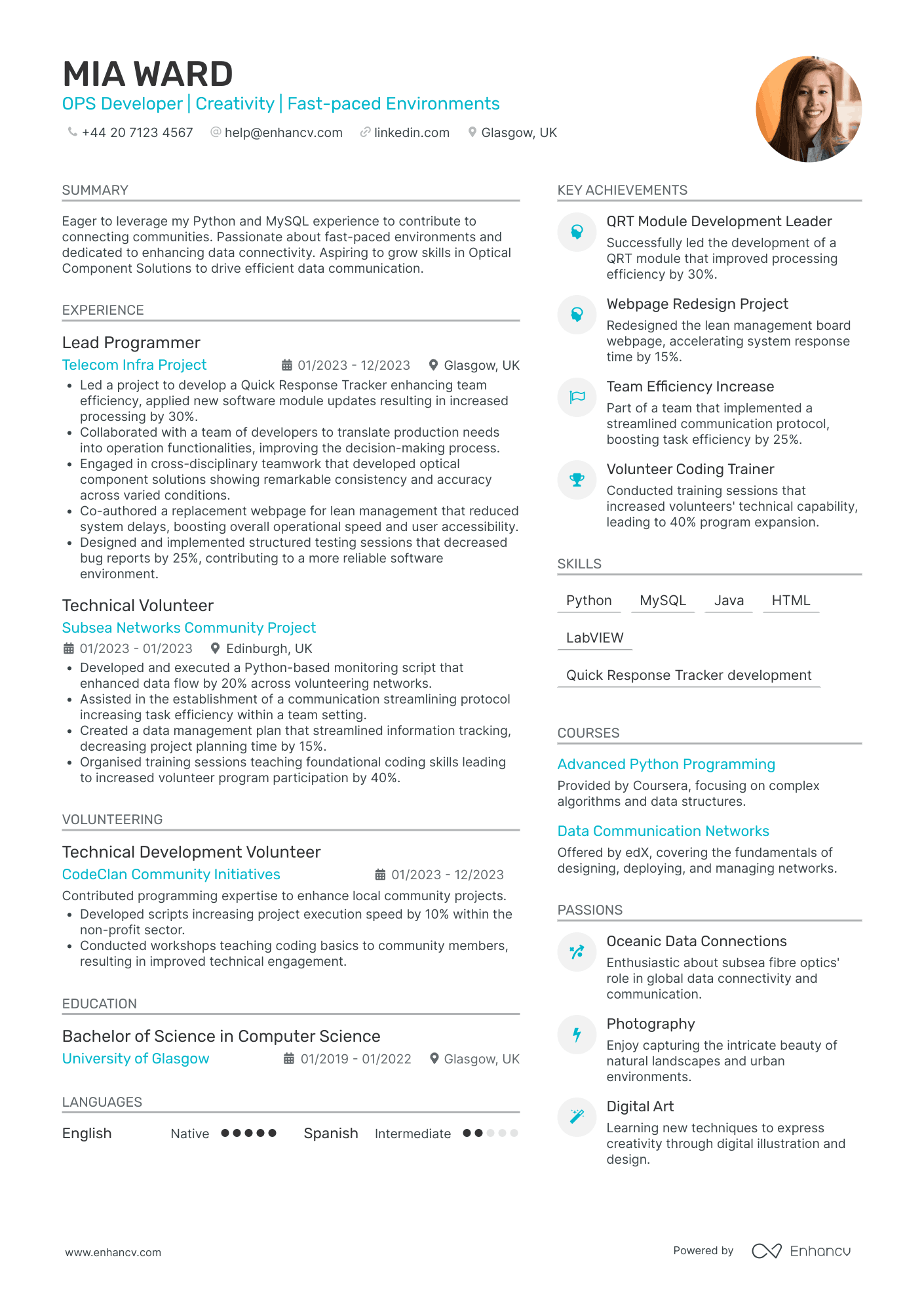 Android Developer CV Examples & Guide for 2026