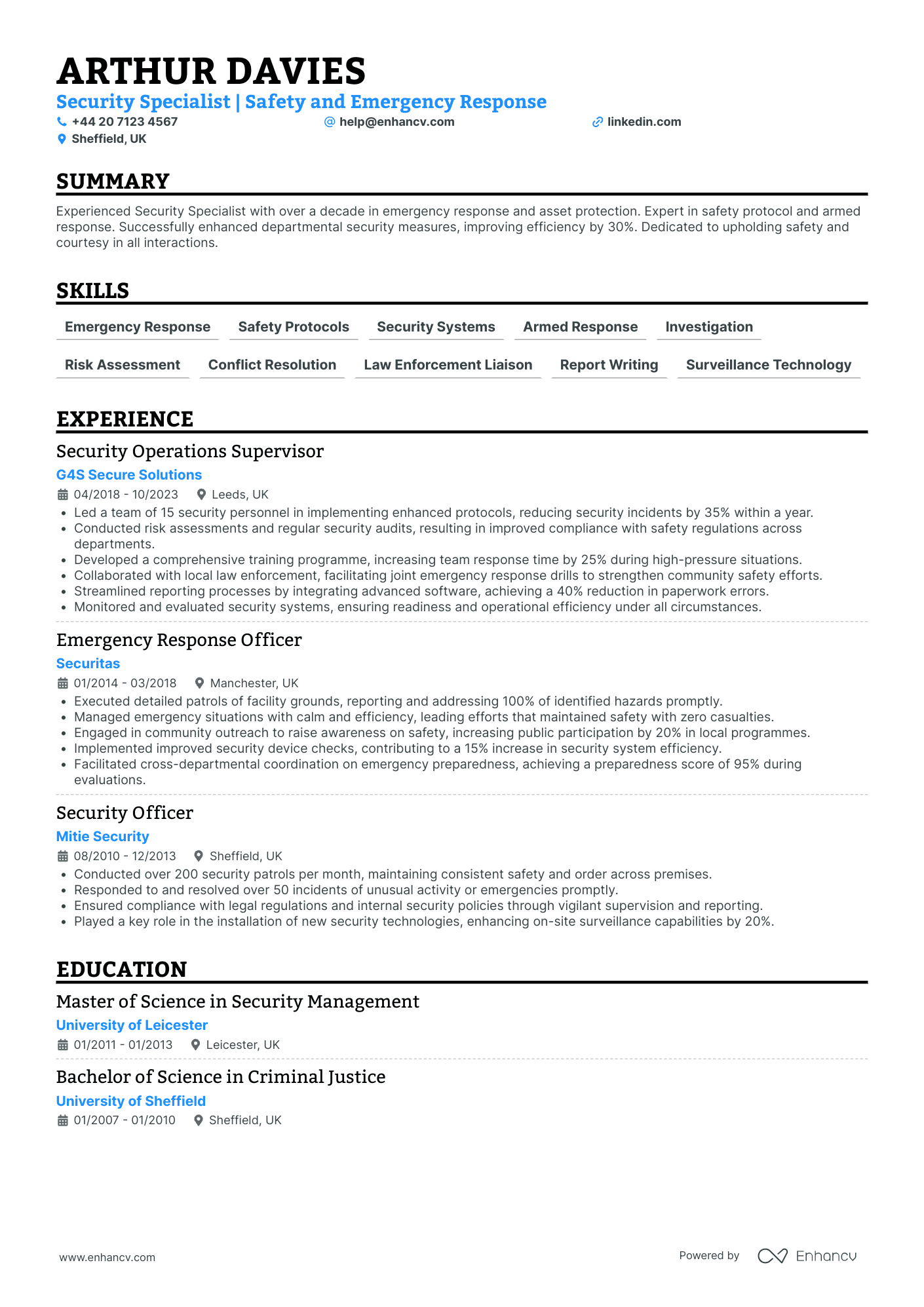 Police Officer CV Examples & Guide for 2026