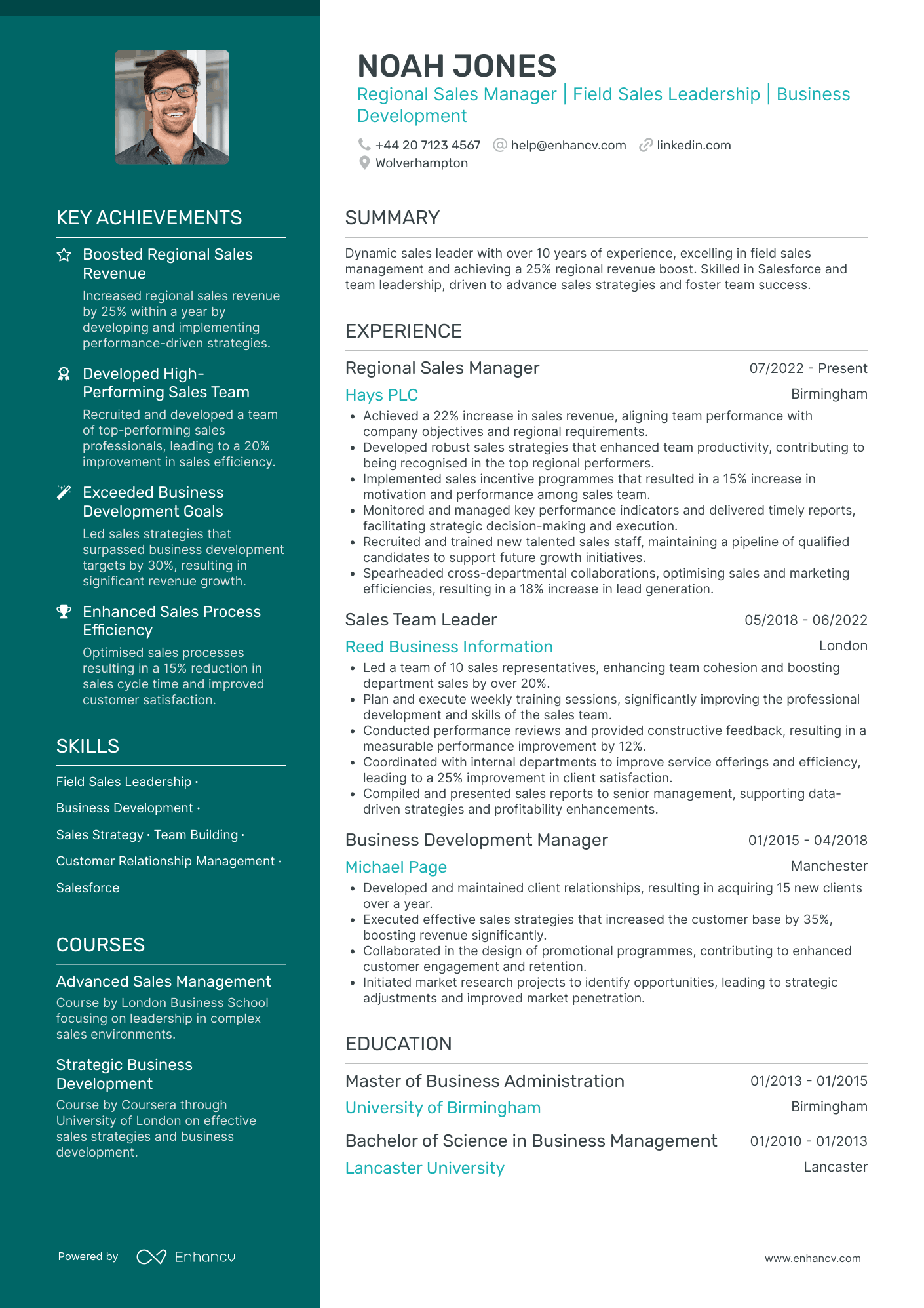 Salesman CV Examples & Guide for 2026