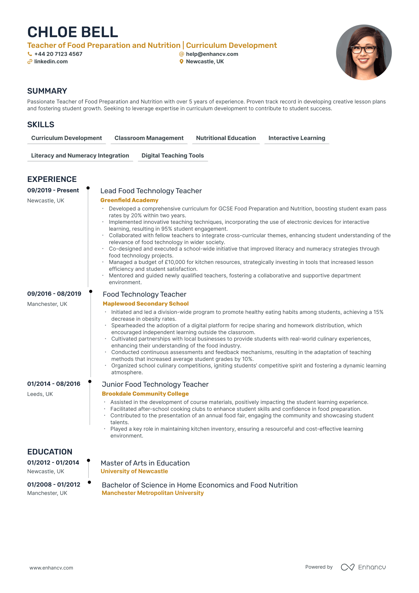 Teacher CV Examples & Guide for 2025