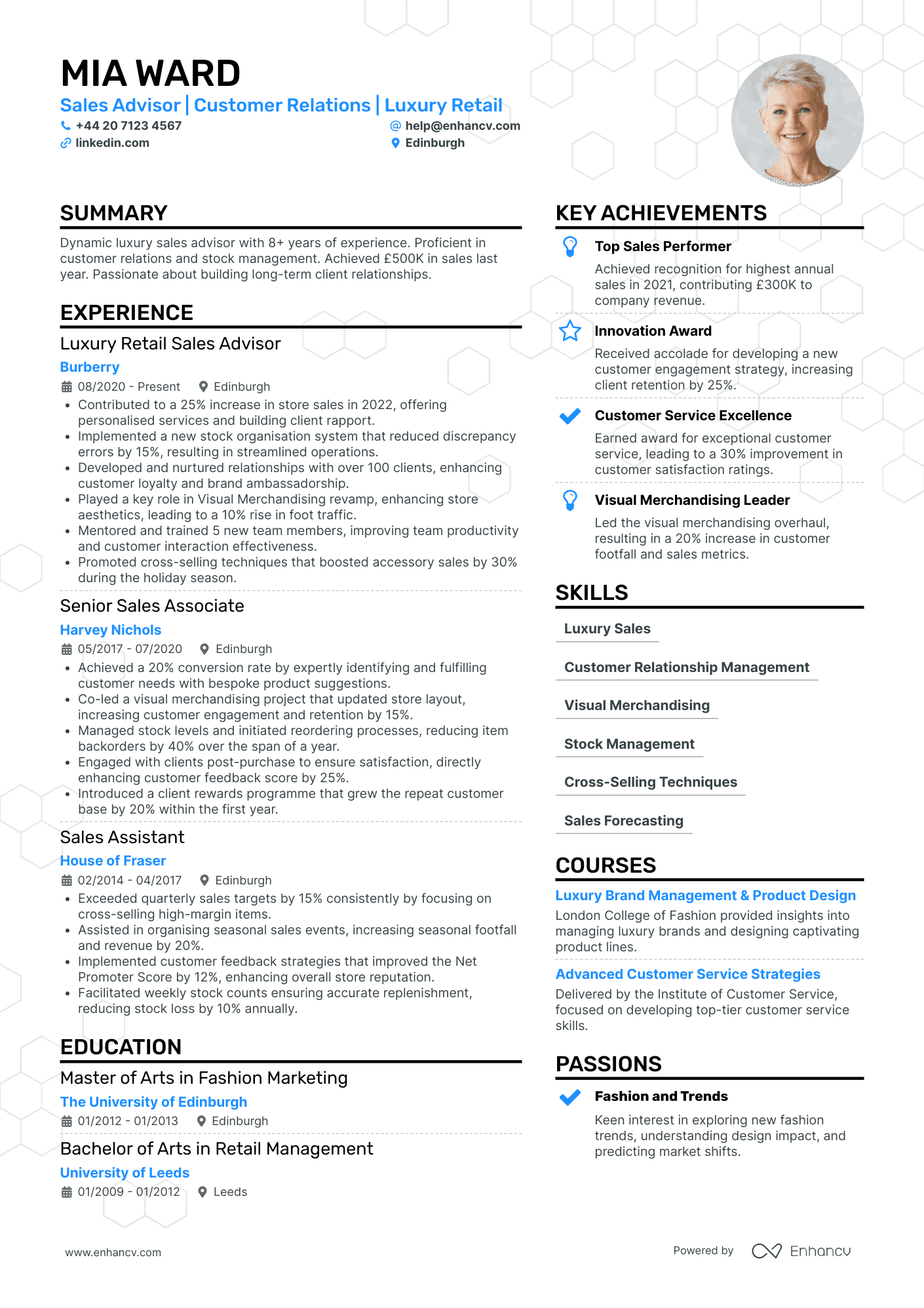 Sales Advisor CV Examples & Guide for 2026