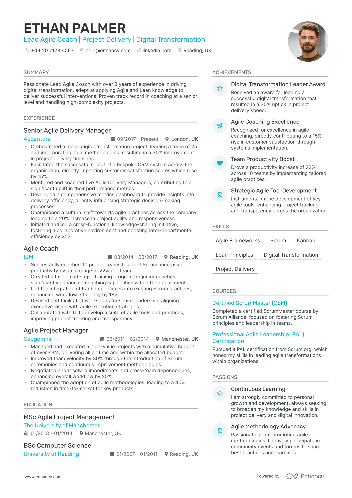 Agile Coach CV Examples & Guide for 2025