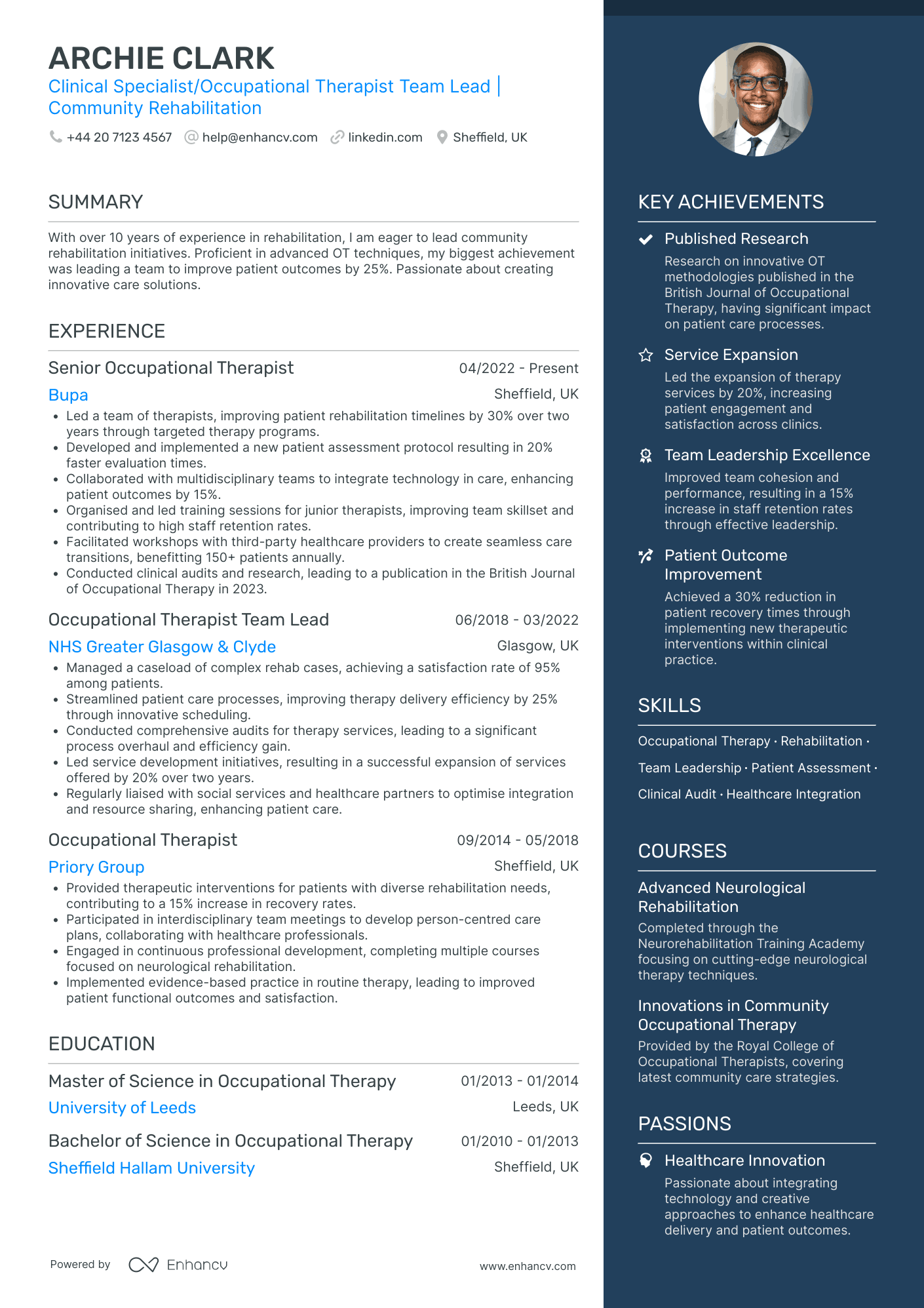 Occupational Therapist CV Examples & Guide for 2026