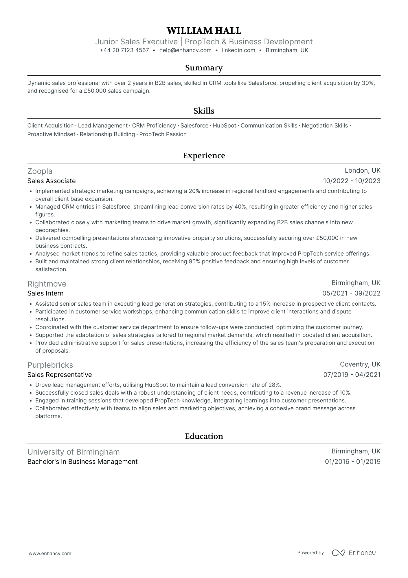 Sales And Marketing CV Examples & Guide for 2026