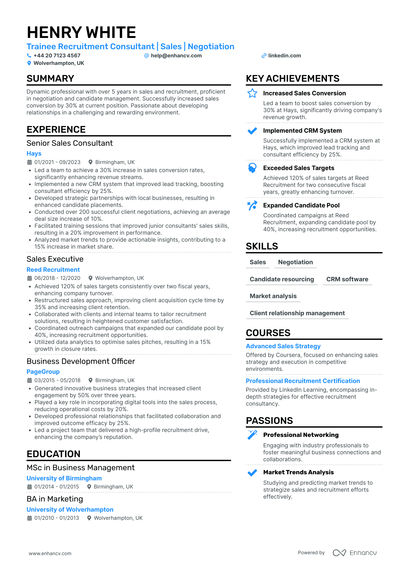 Hospitality CV Examples & Guide for 2026