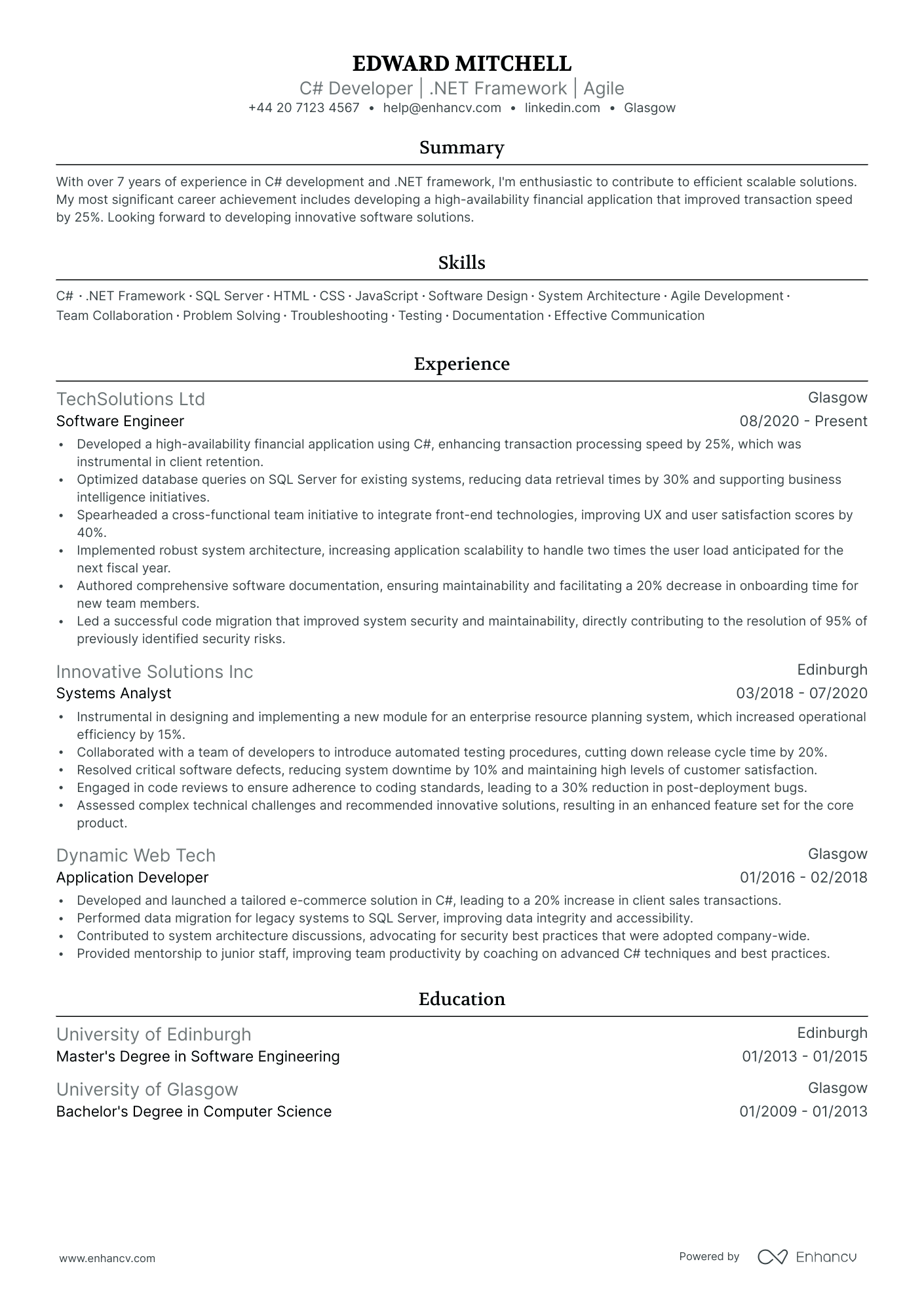 Junior Software Developer CV Examples & Guide for 2025
