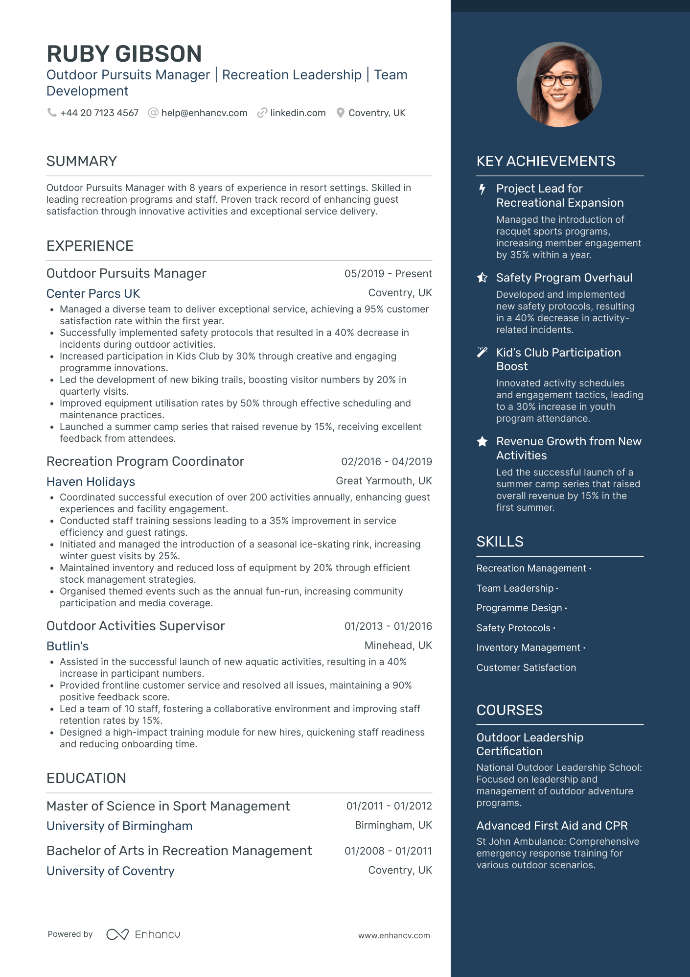 Sports CV Examples & Guide for 2026