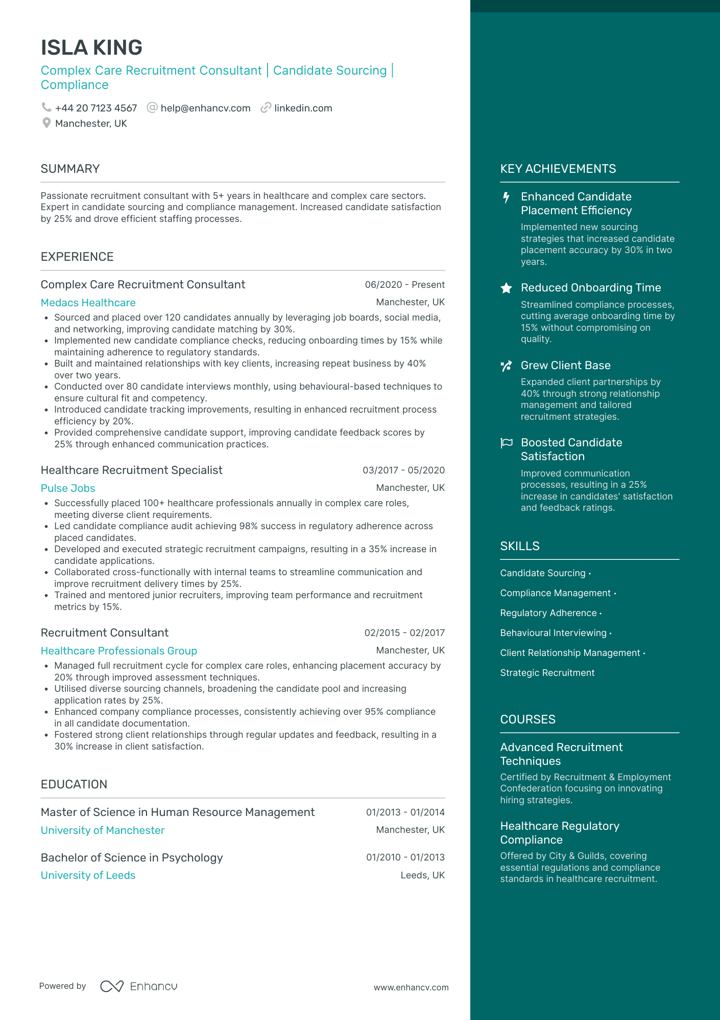 Recruitment Consultant CV Examples & Guide for 2026