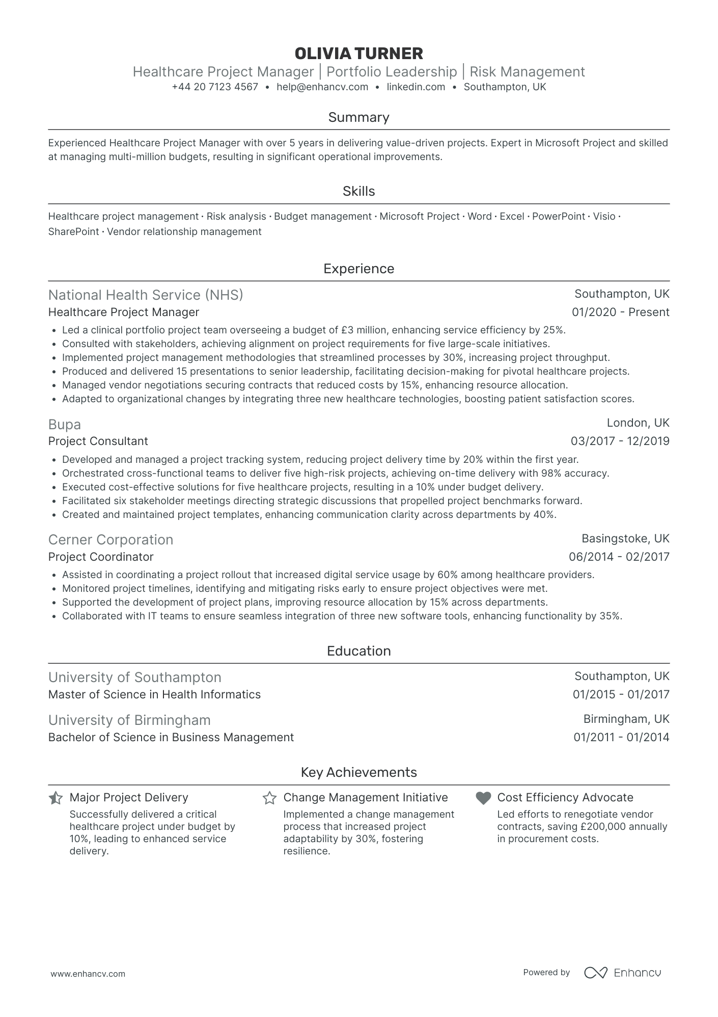 Project Manager CV Examples & Guide for 2026