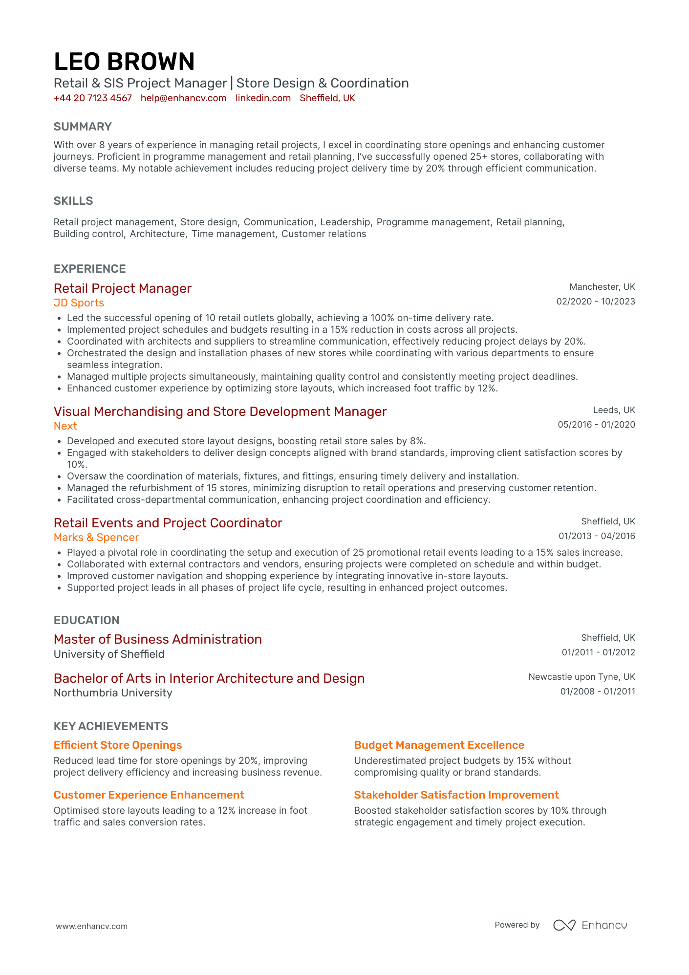 Project Manager CV Examples & Guide for 2026