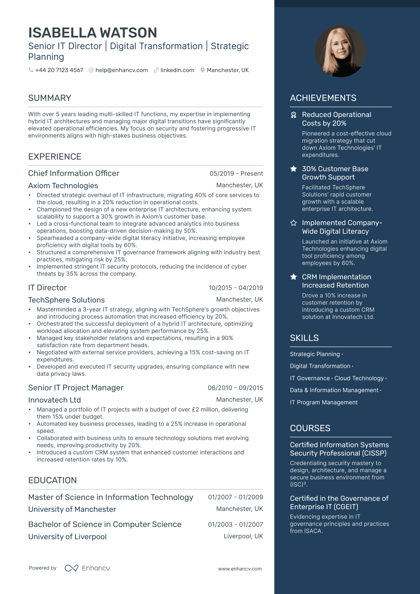 IT Director CV Examples & Guide for 2025