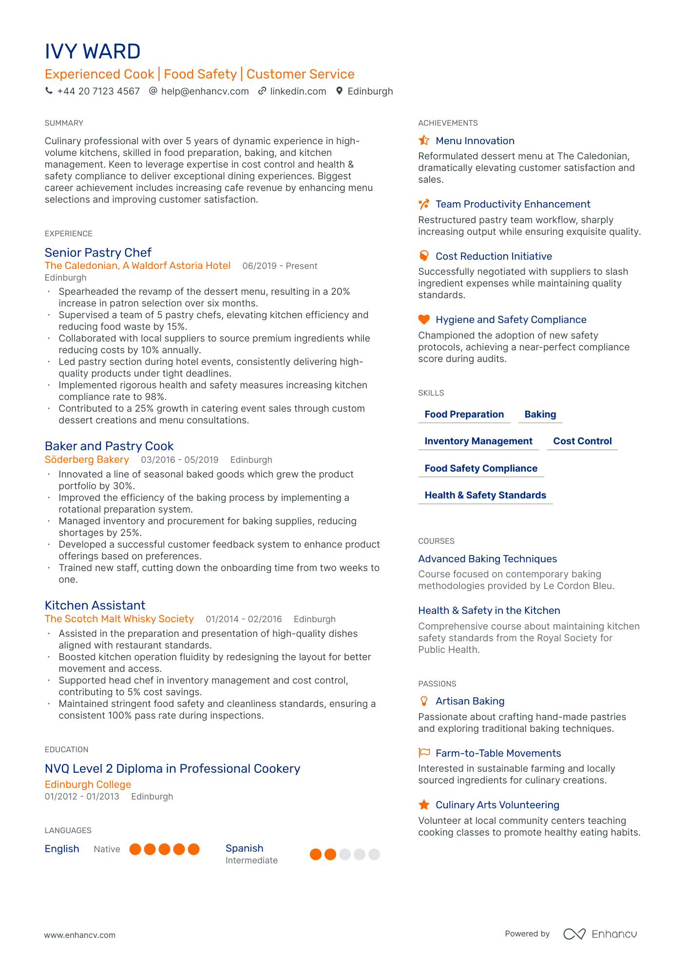 Baker CV Examples & Guide for 2025