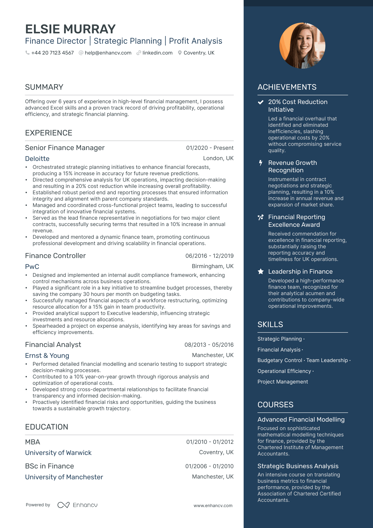 Finance Director CV Examples & Guide for 2025