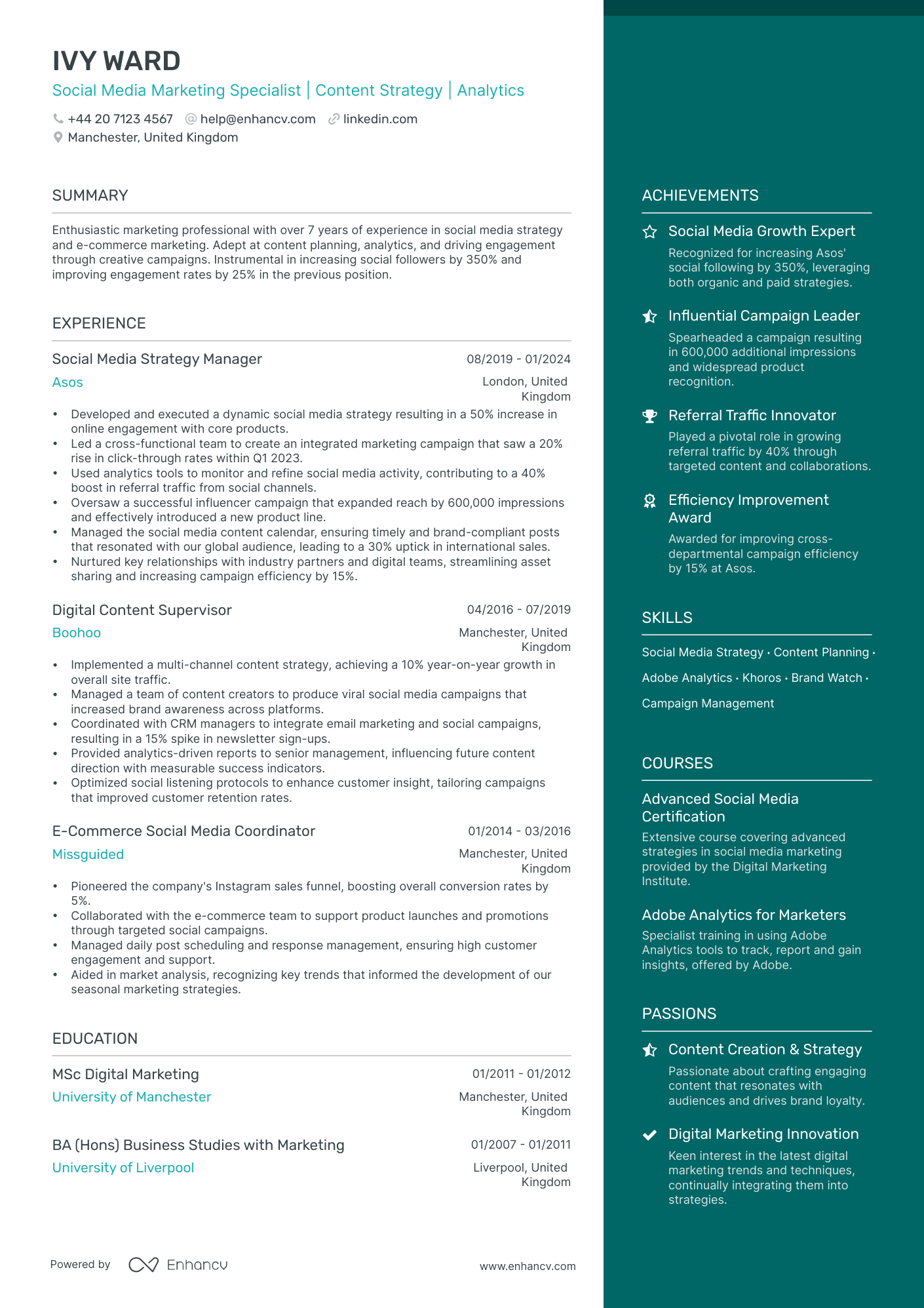 Social Media Marketing CV Examples & Guide for 2025