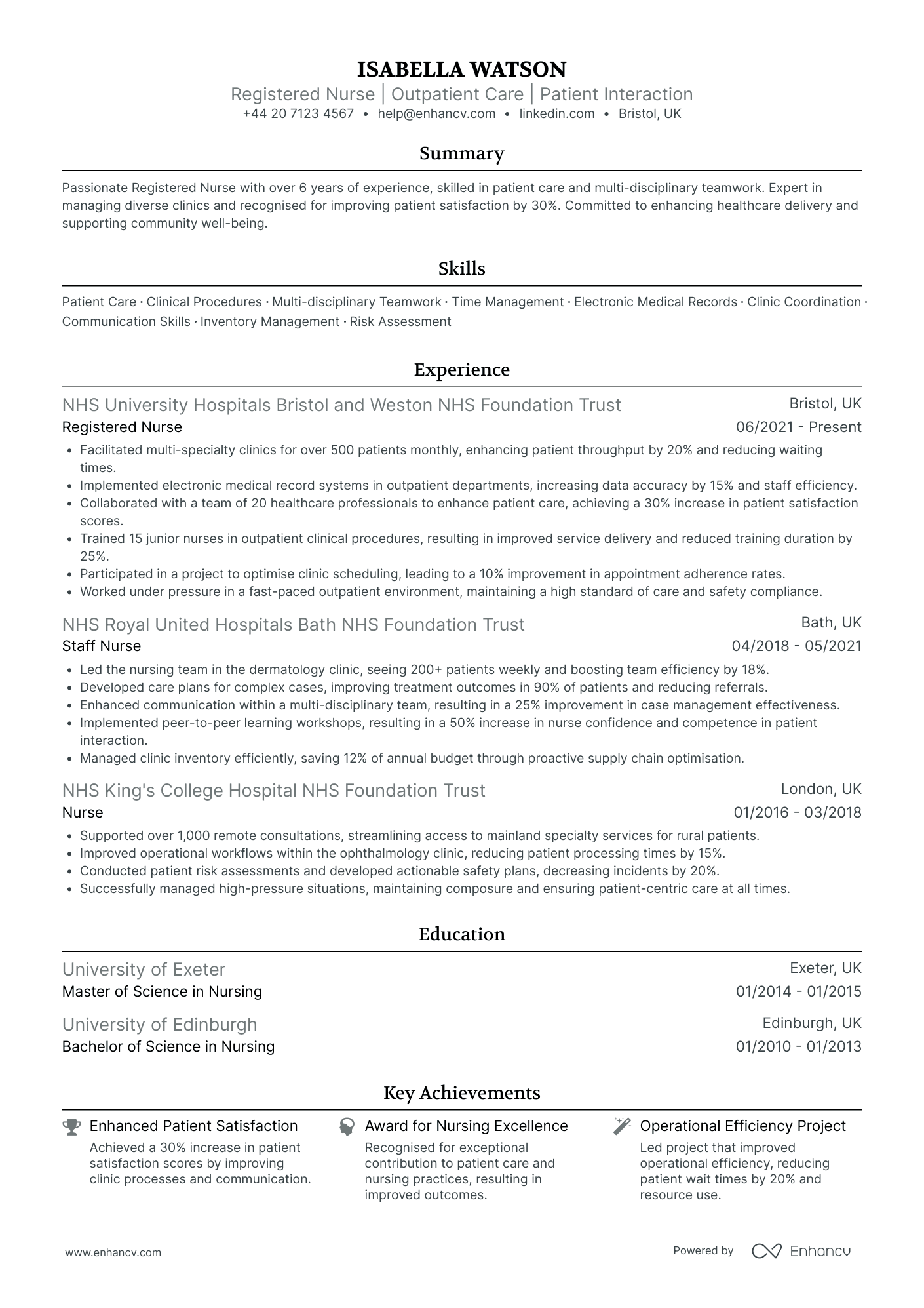 Registered Nurse CV Examples & Guide for 2026