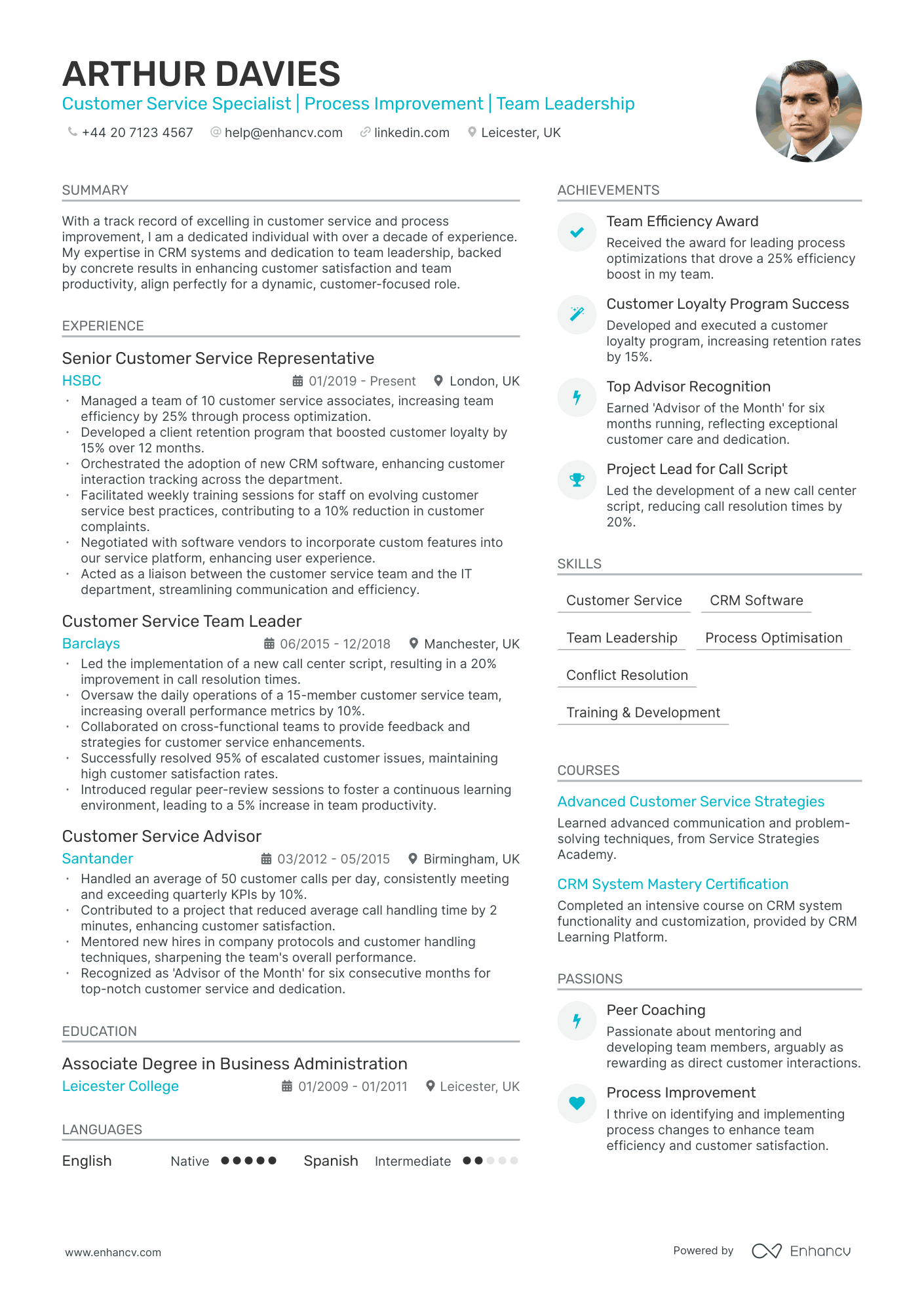 Customer Service CV Examples & Guide for 2025