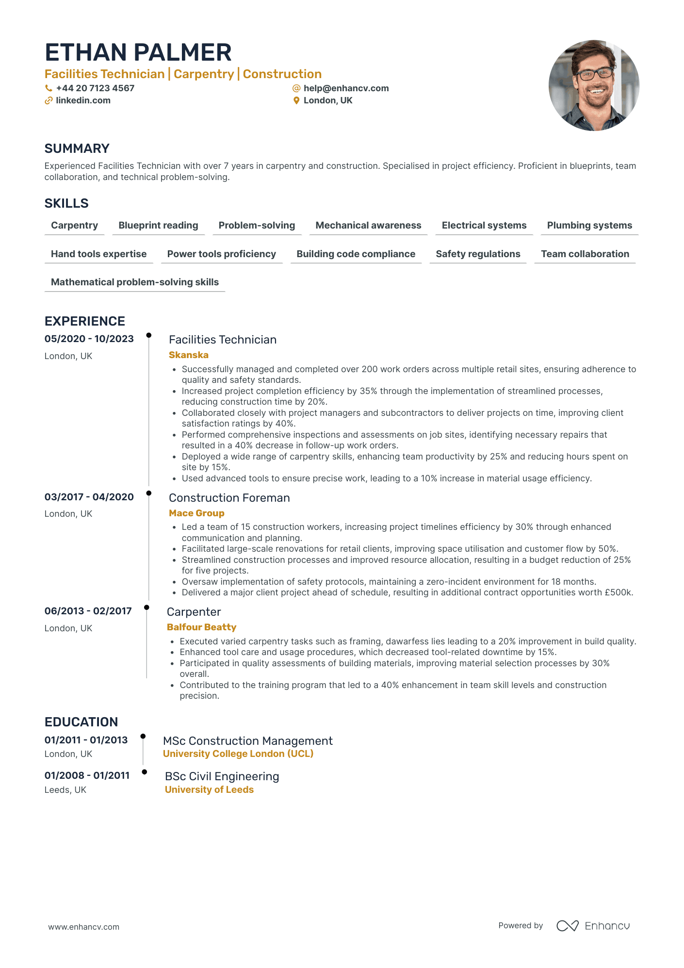 Carpenter CV Examples & Guide for 2026