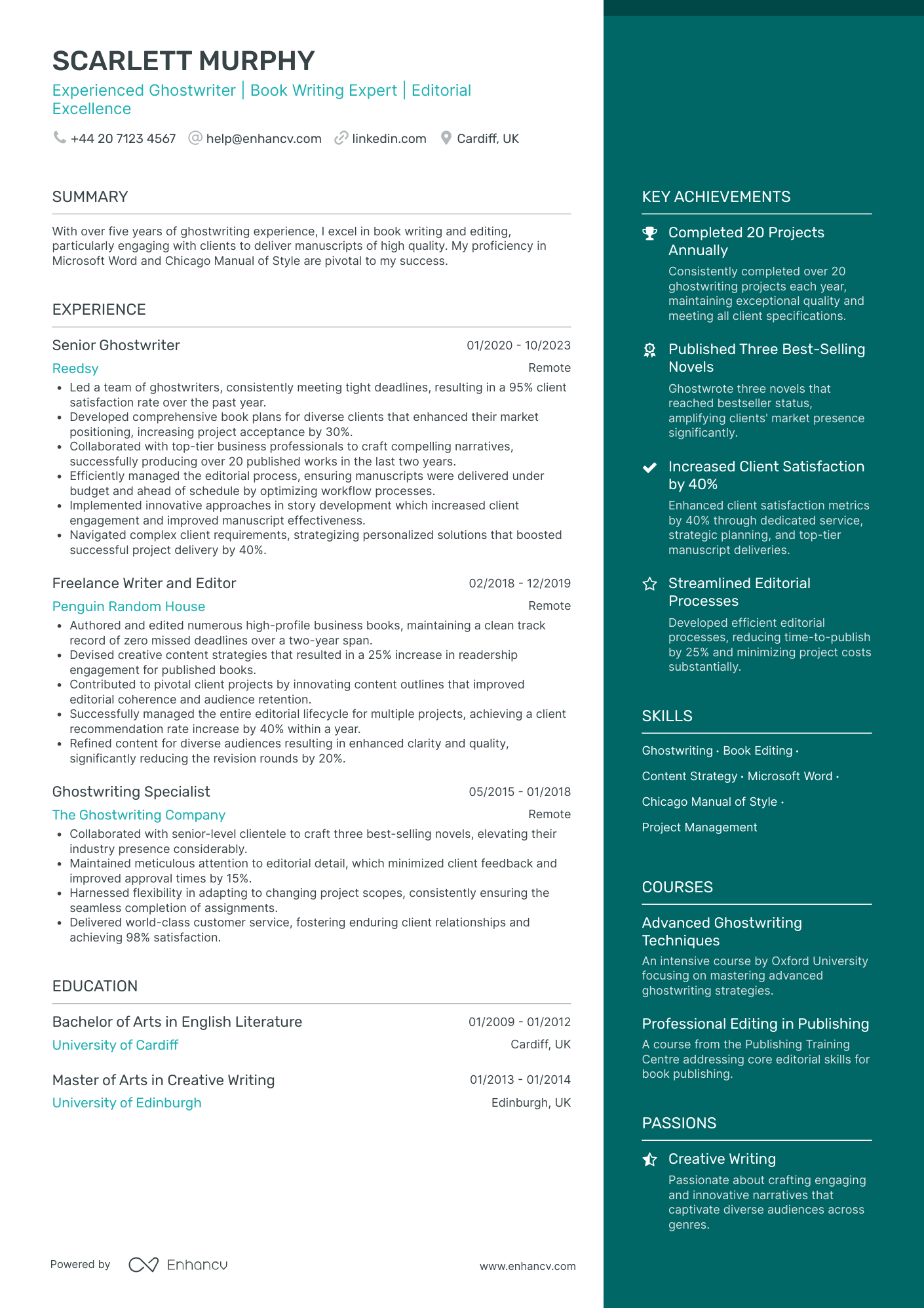 Freelance Writer CV Examples & Guide for 2026