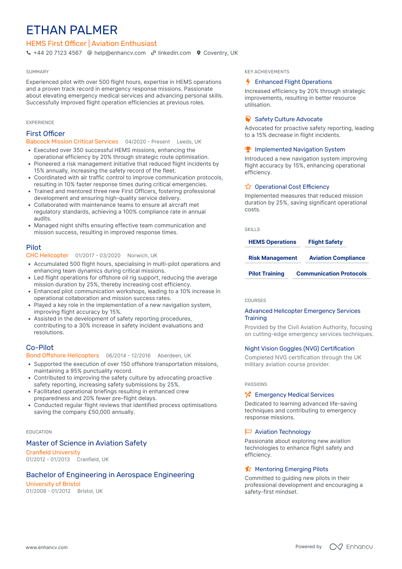 Pilot CV Examples & Guide for 2026