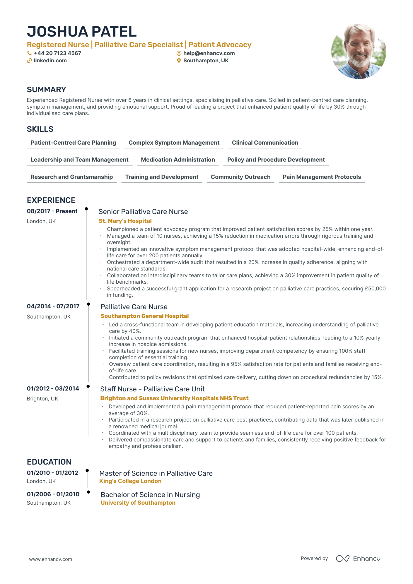 Registered Nurse CV Examples & Guide for 2025