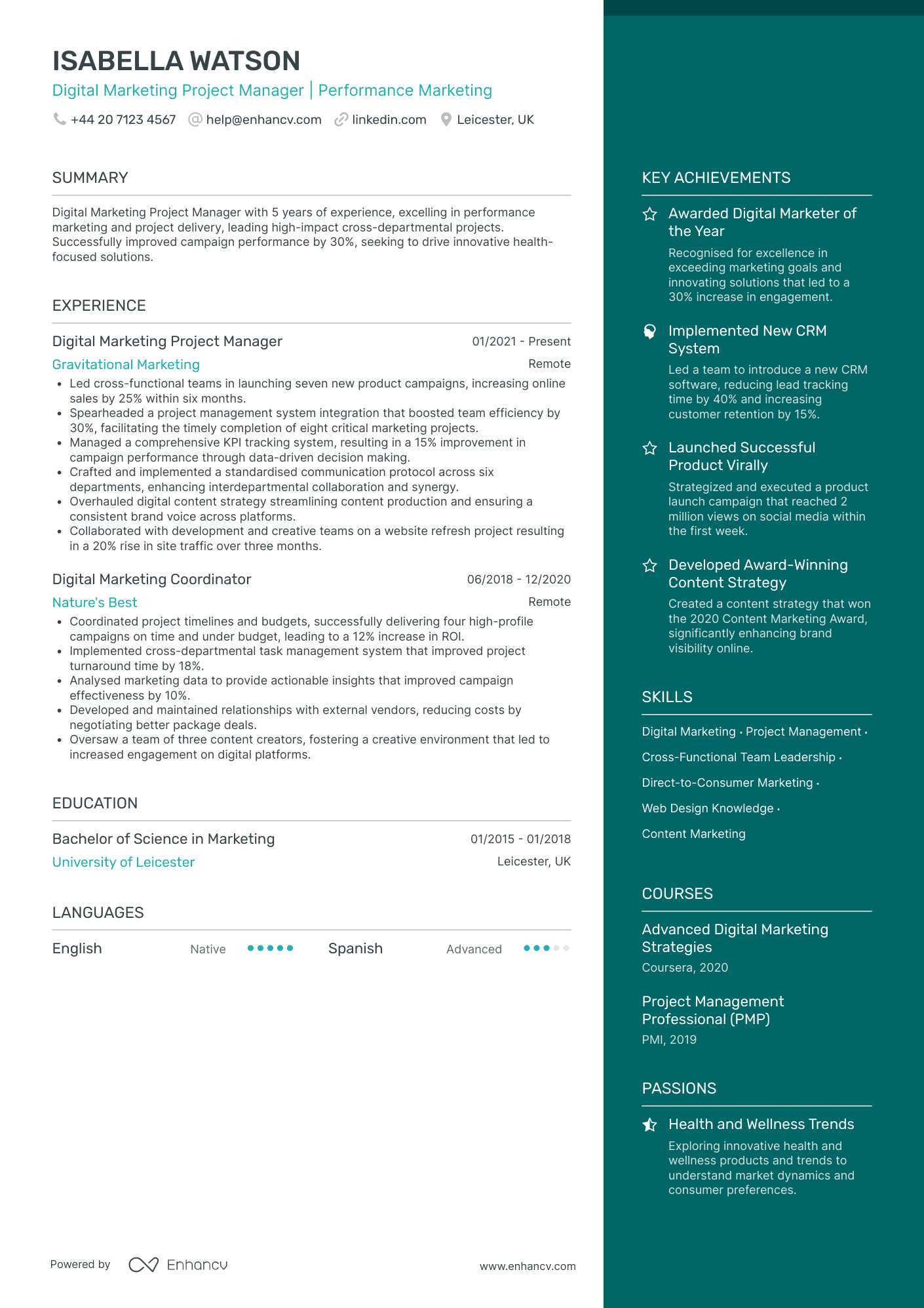 Junior Project Manager CV Examples & Guide for 2026