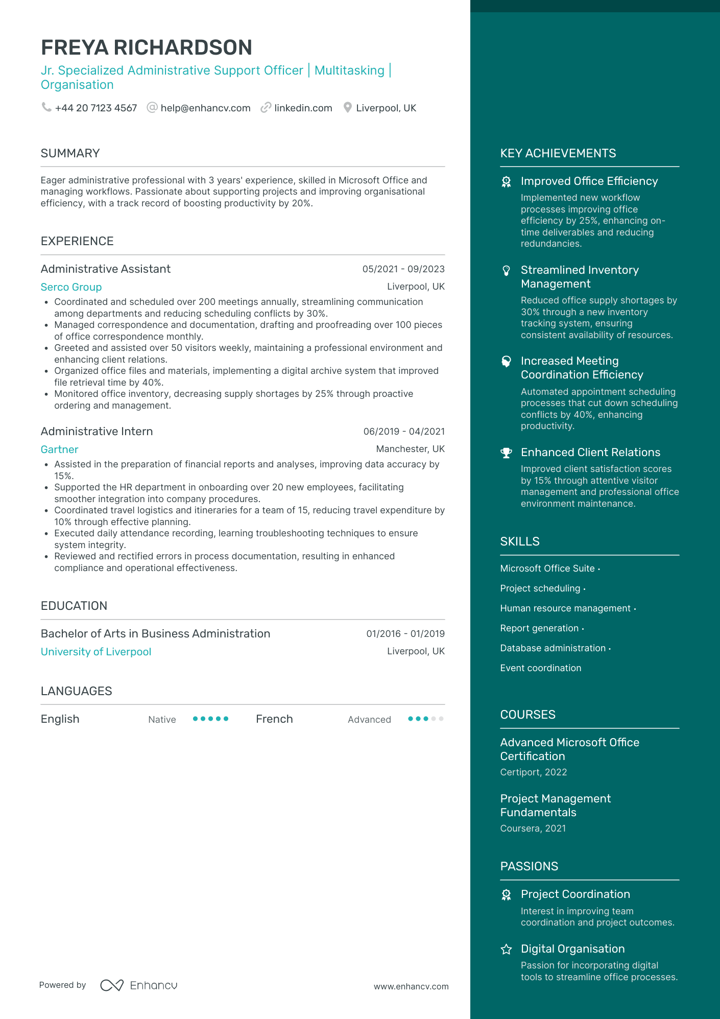 Office Administrator CV Examples & Guide for 2026