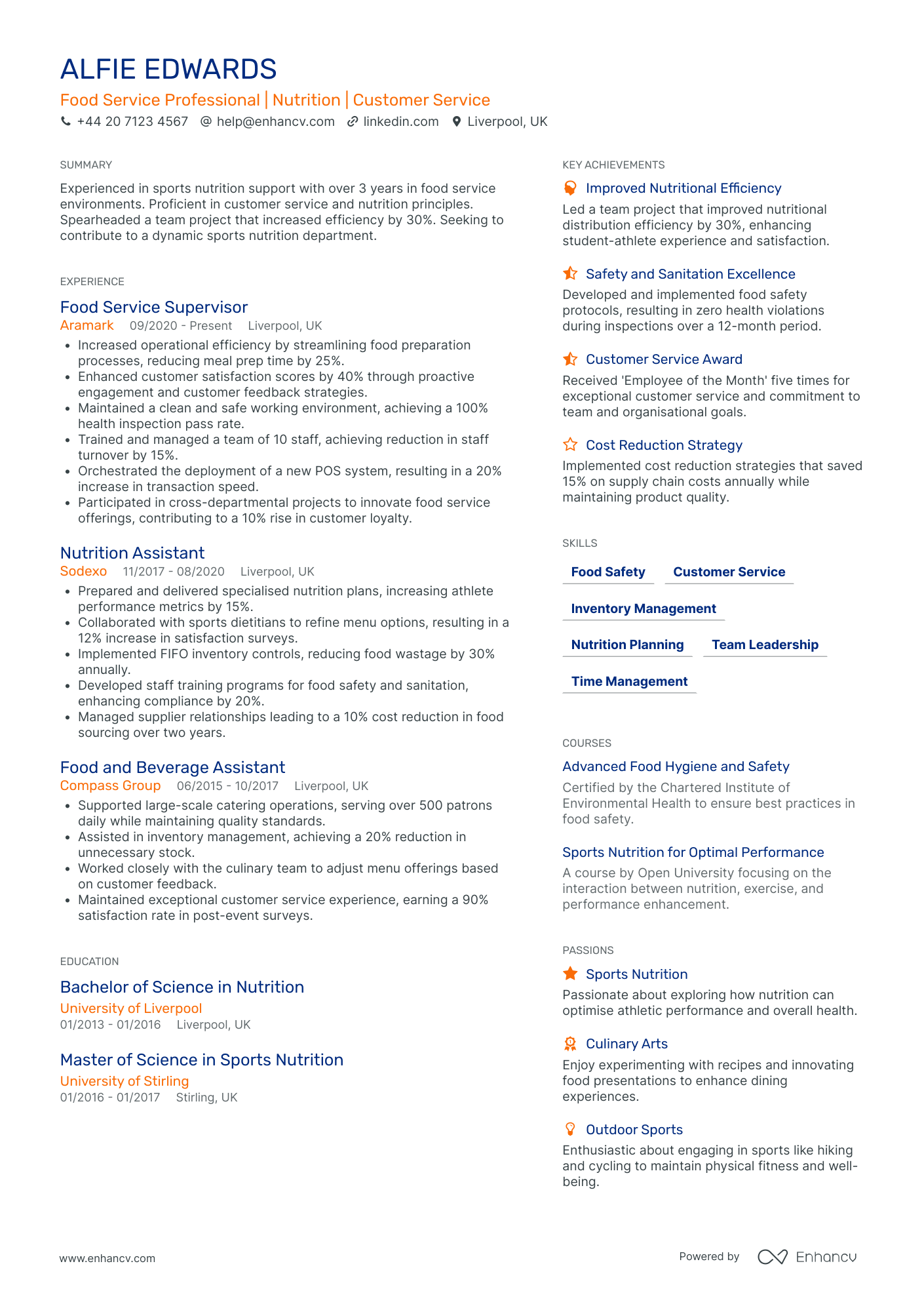 Fast Food CV Examples & Guide for 2025