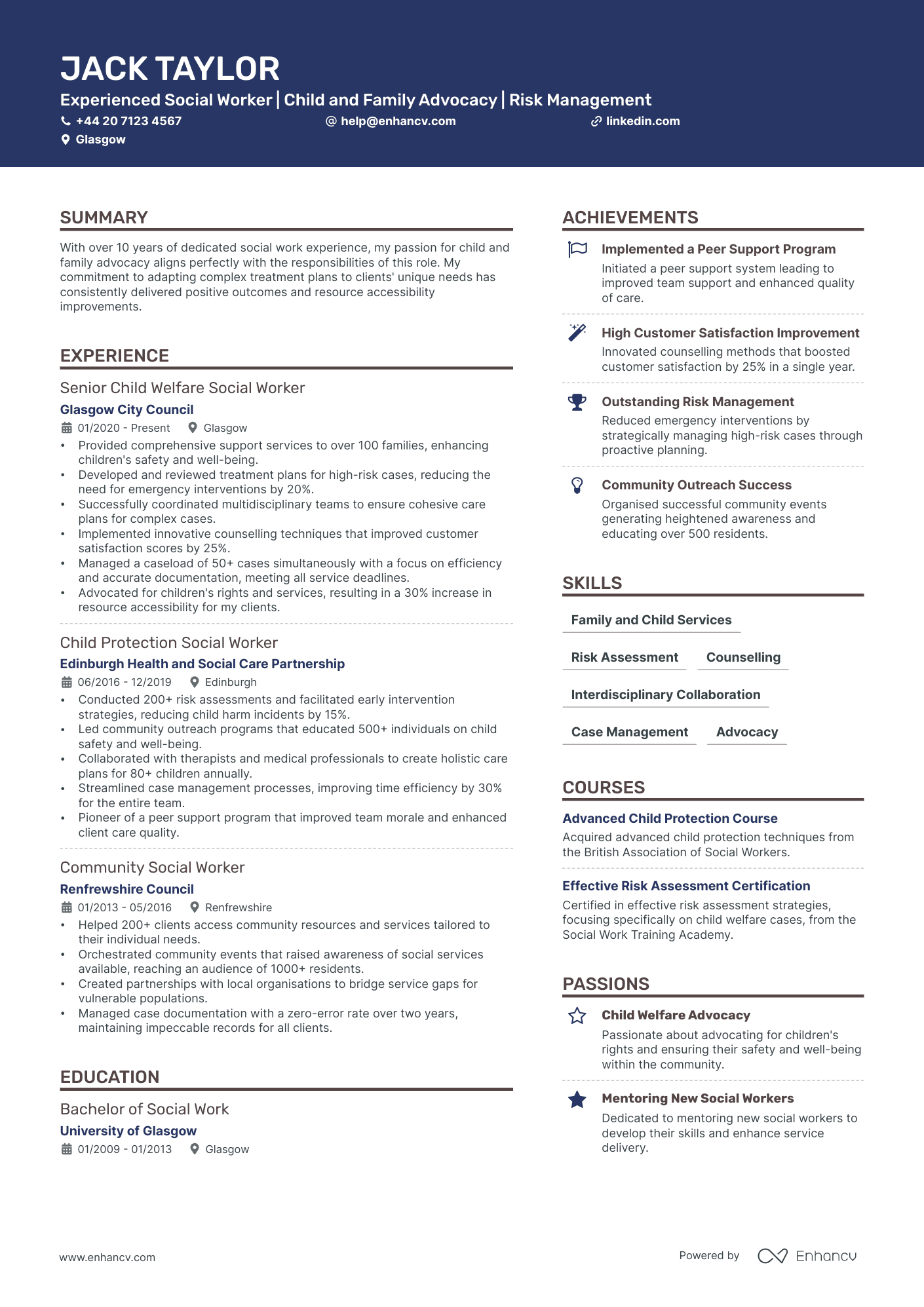 Social Worker CV Examples & Guide for 2025
