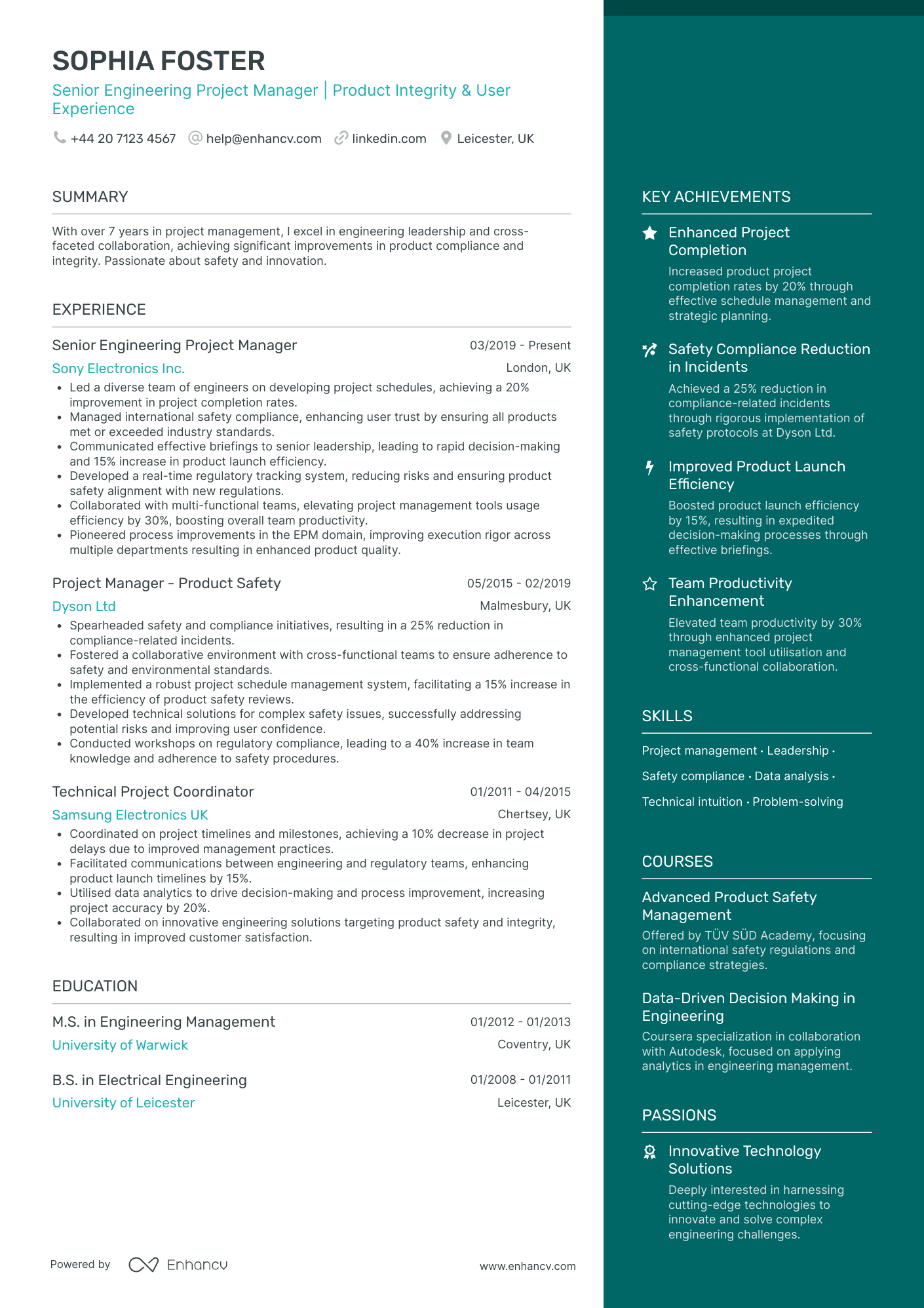 Senior Project Manager CV Examples & Guide for 2026