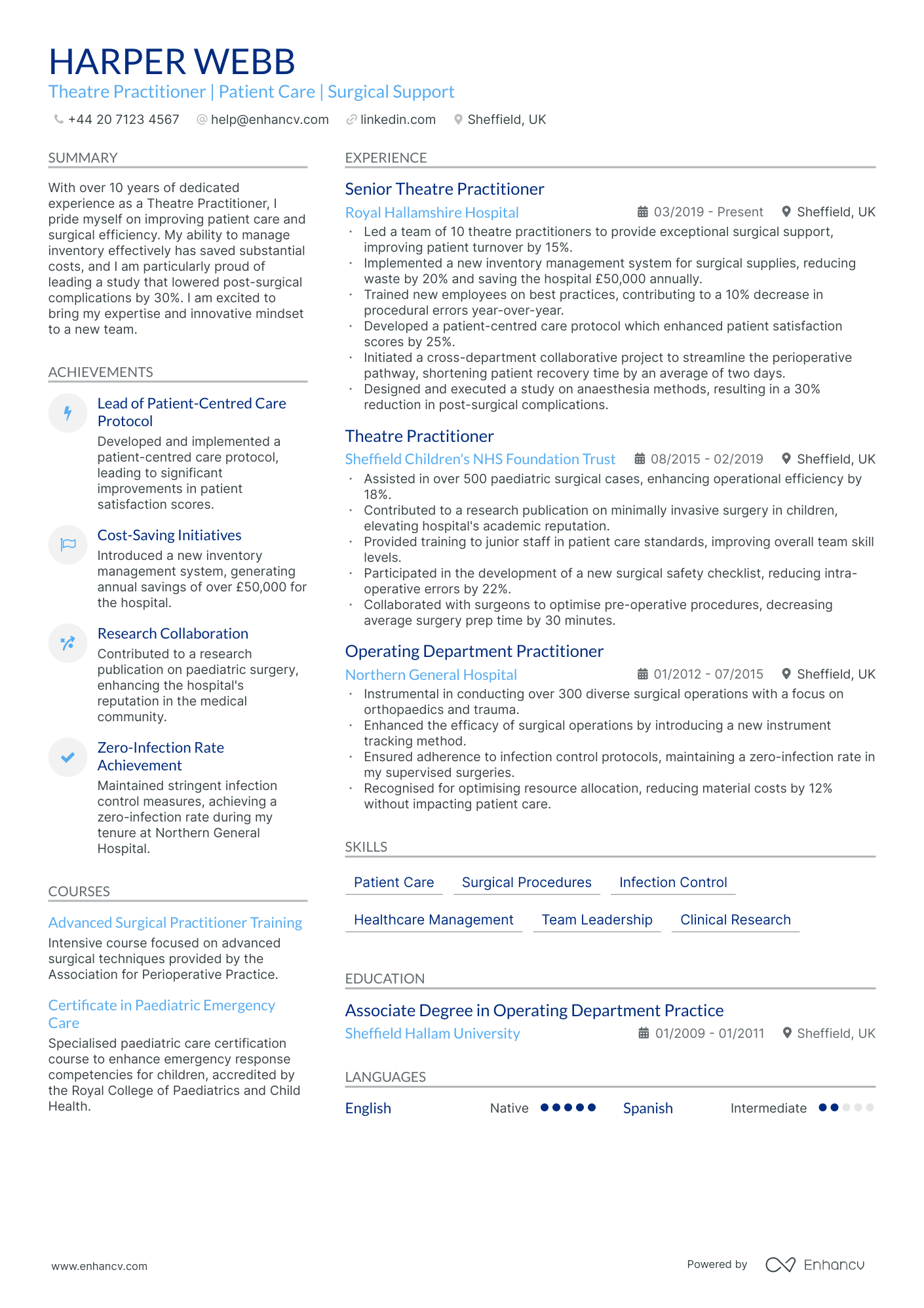 Theatre CV Examples & Guide for 2025