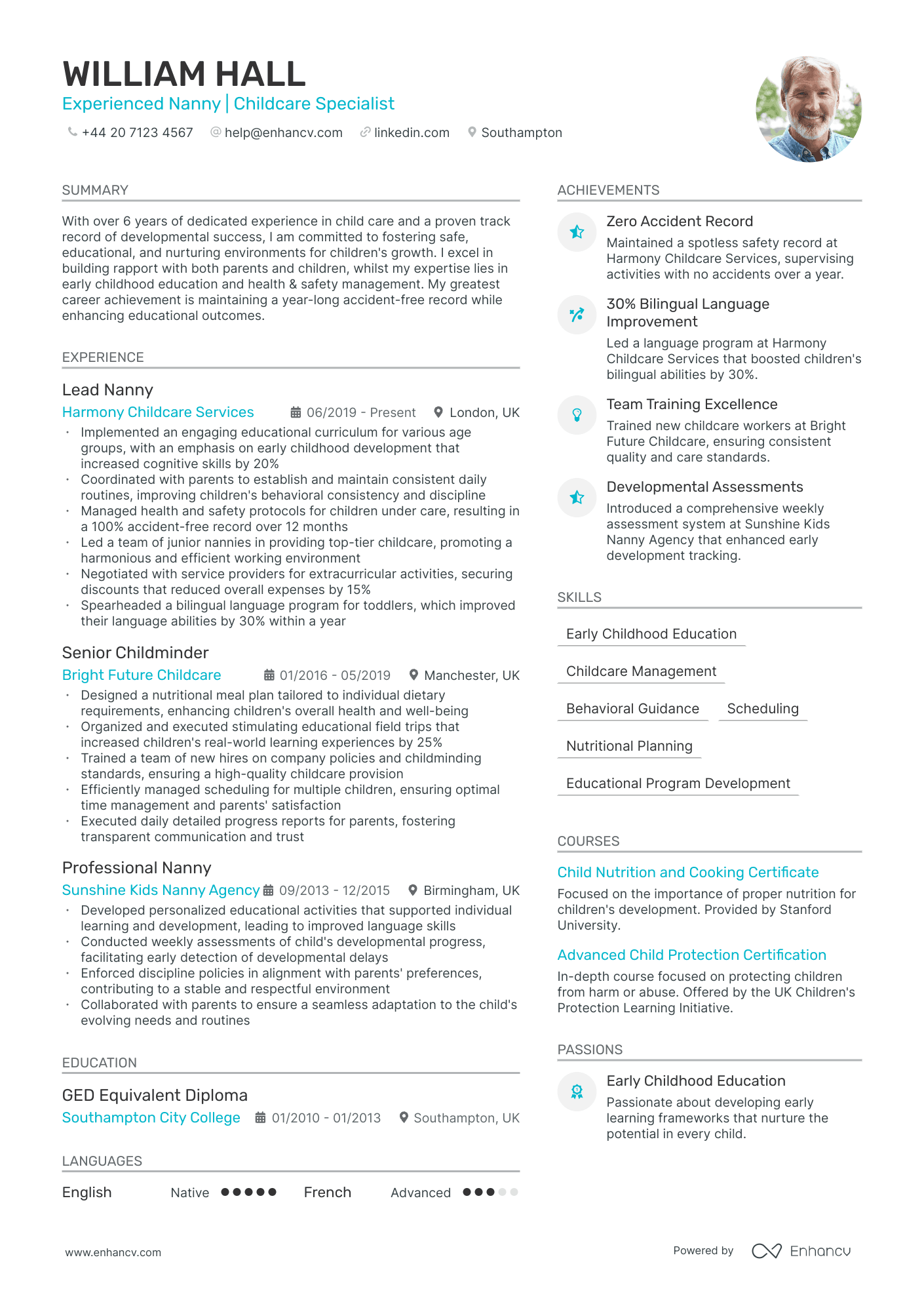 Nanny CV Examples & Guide for 2025