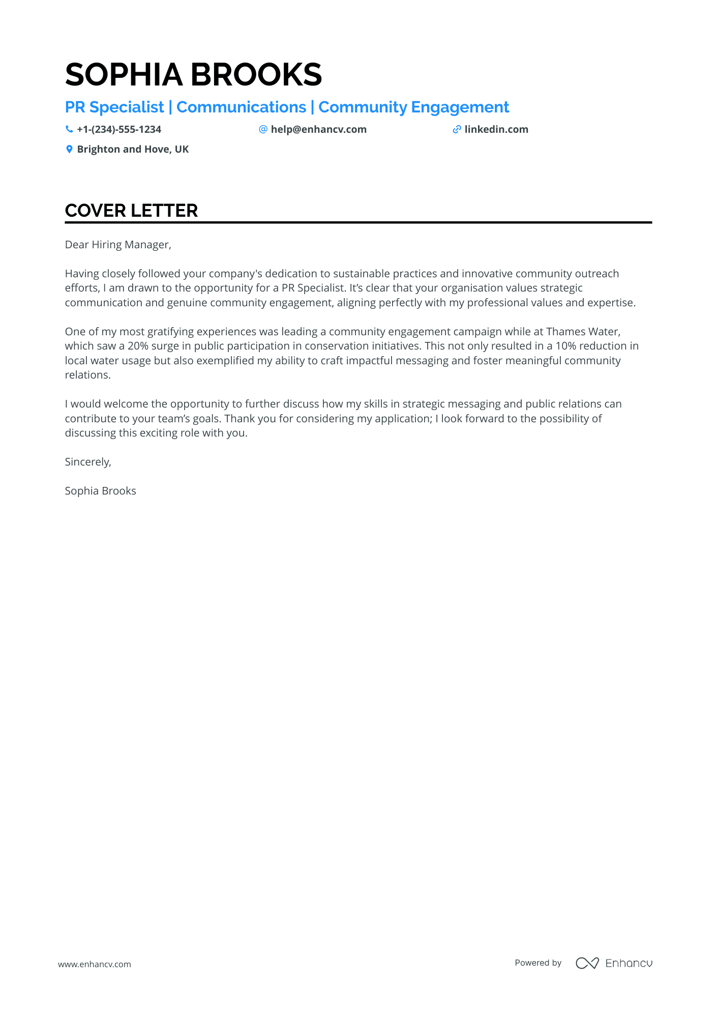 Public Relations Cover Letter Examples & Guide for 2025
